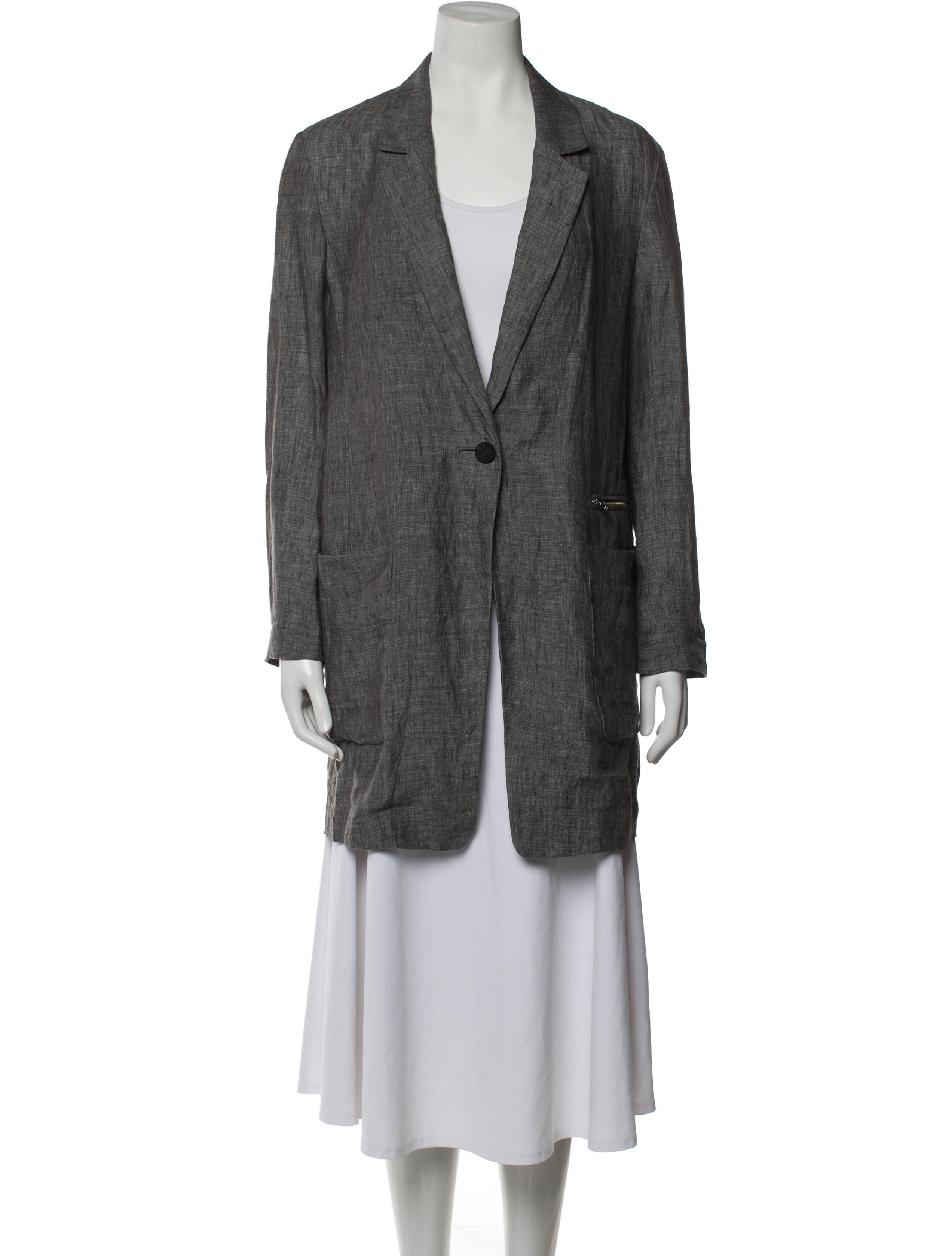 Maje Coat - Grey Coats, Clothing - W2M118101 | The RealReal
