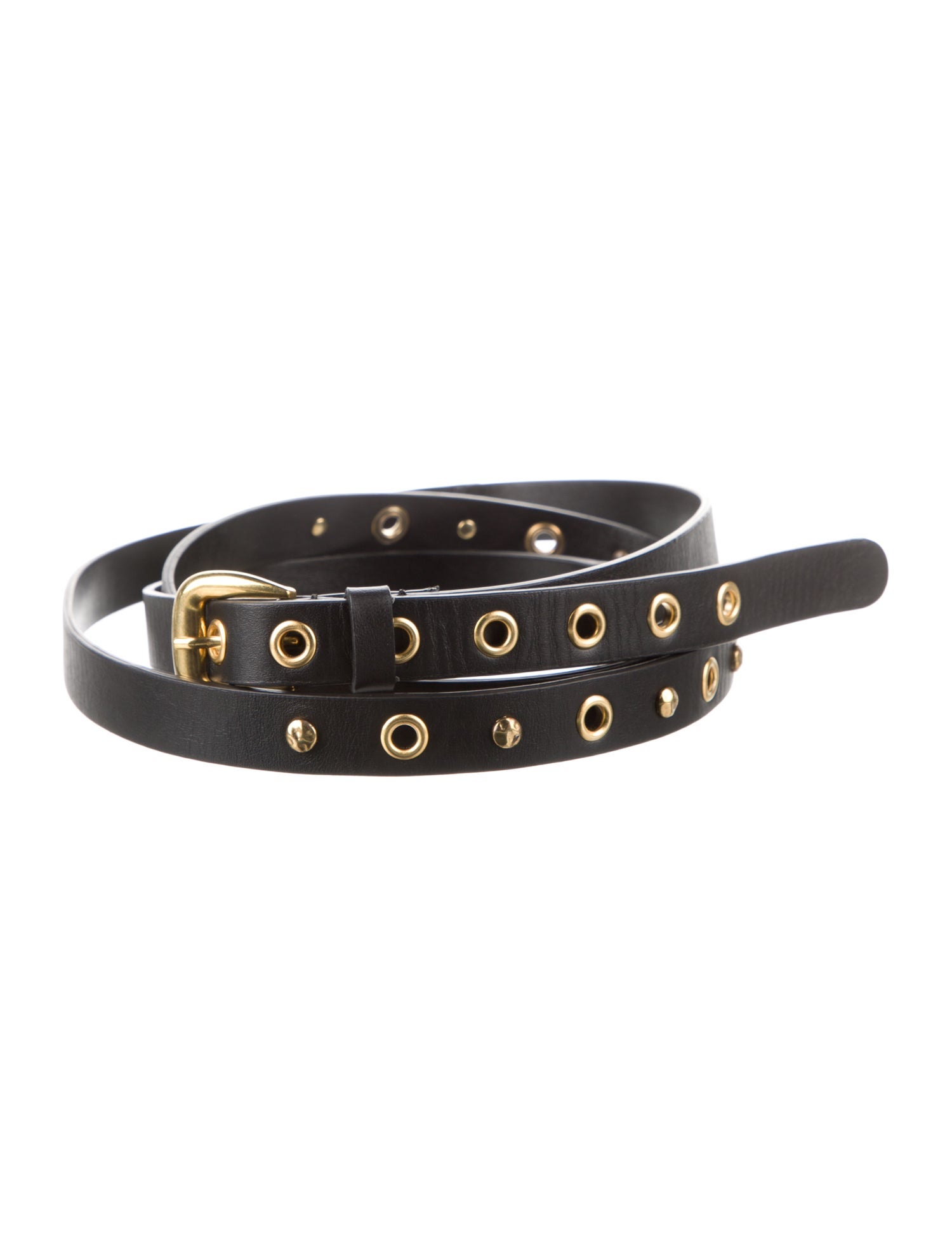 Maje Skinny Leather Waist Belt - Black Belts, Accessories - W2M123552 ...