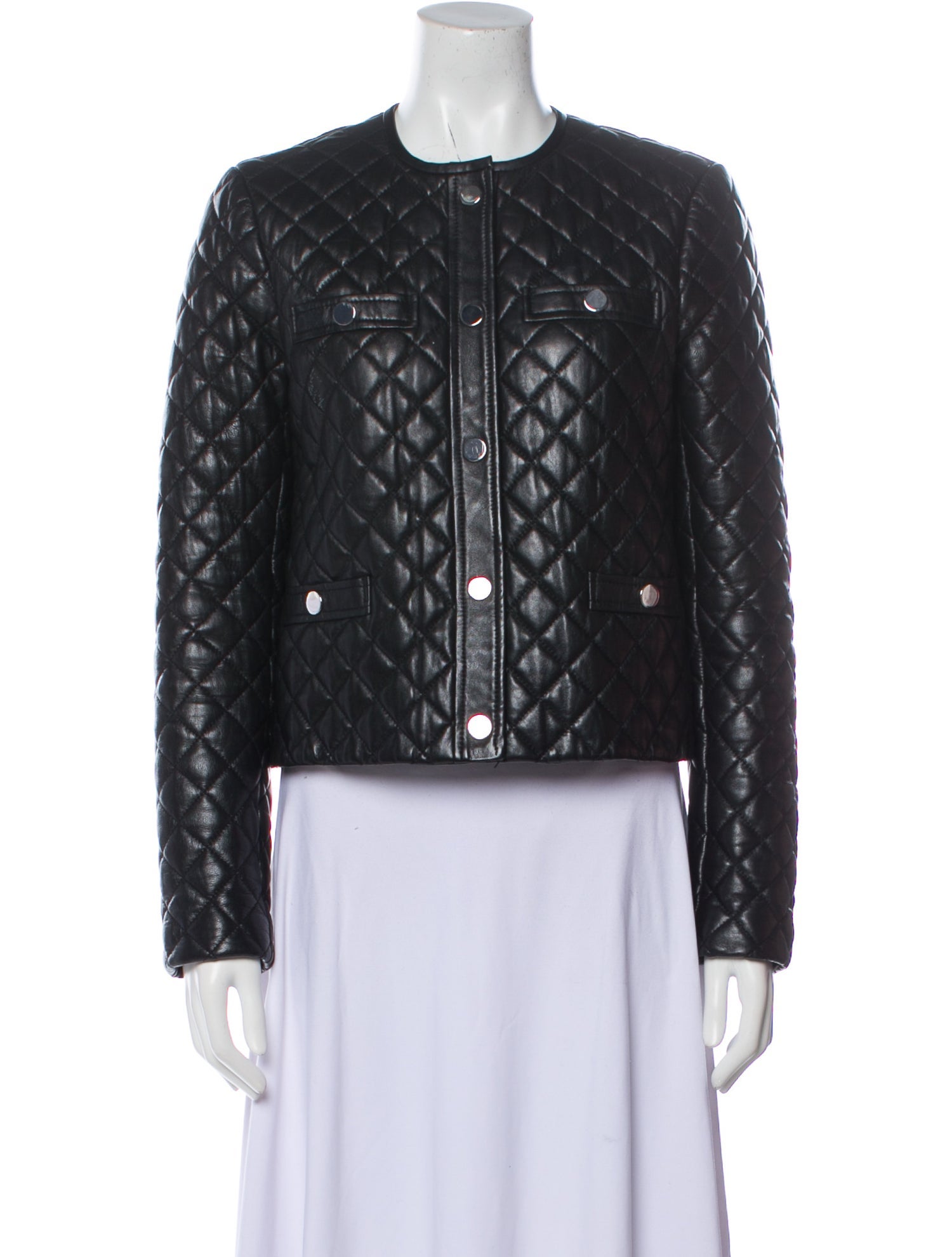 Maje Lamb Leather Evening Jacket - Black Jackets, Clothing - W2M126720 ...