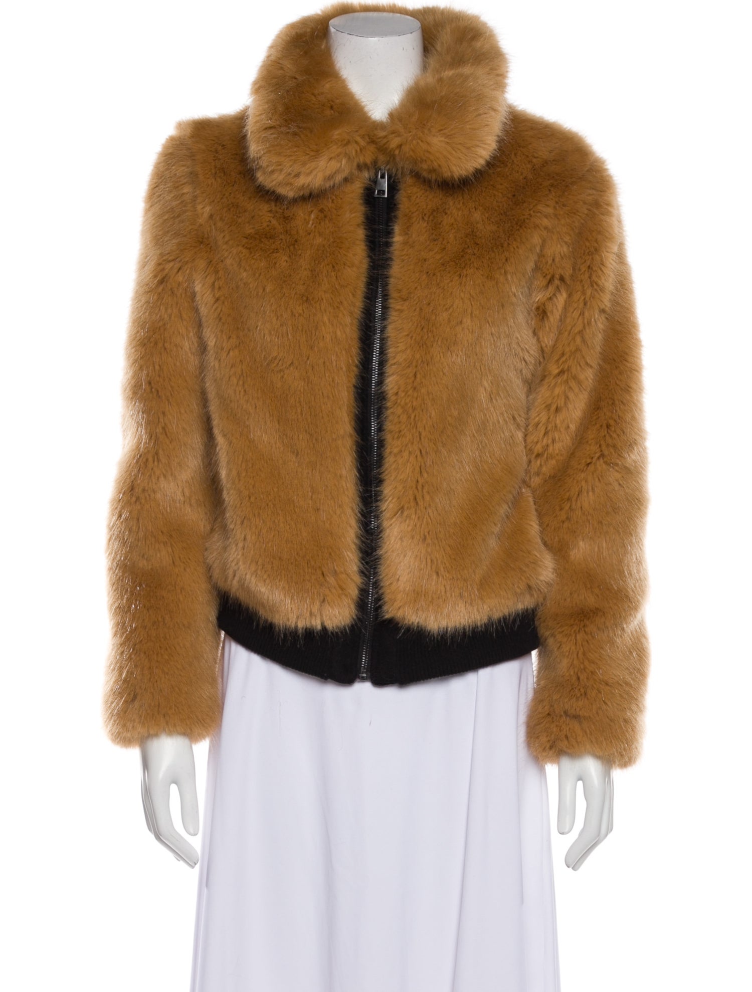 Maje Faux Fur Jacket - Brown Jackets, Clothing - W2M127986 | The RealReal