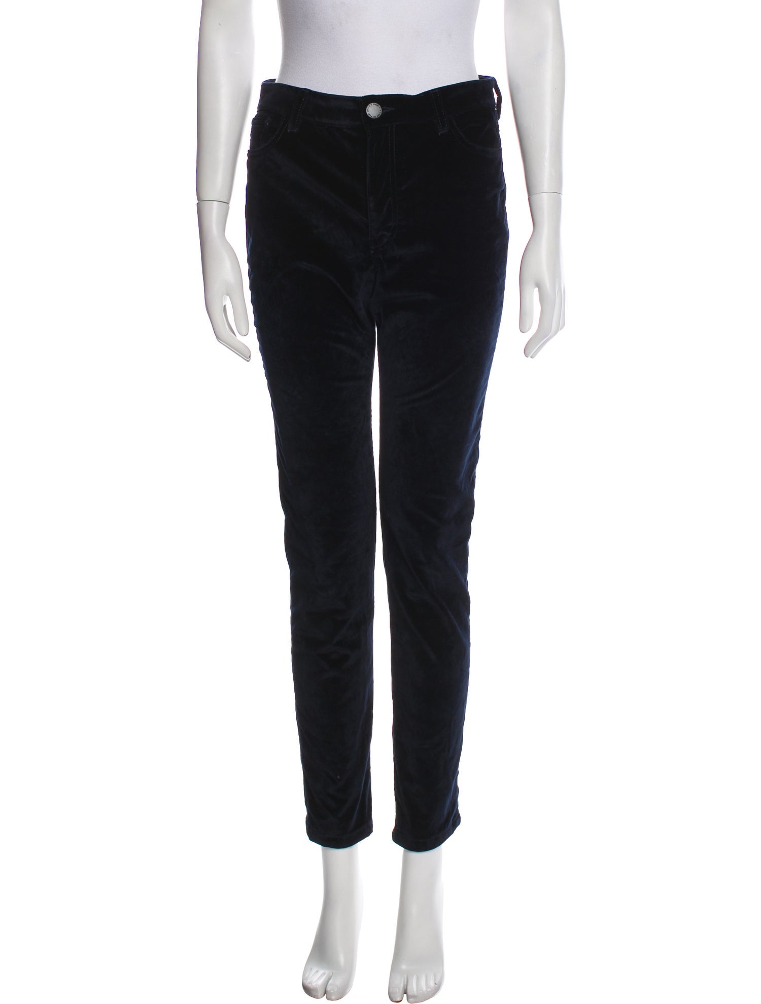 Maje Skinny Leg Pants - Blue, 10.25" Rise Pants, Clothing - W2M136602 ...