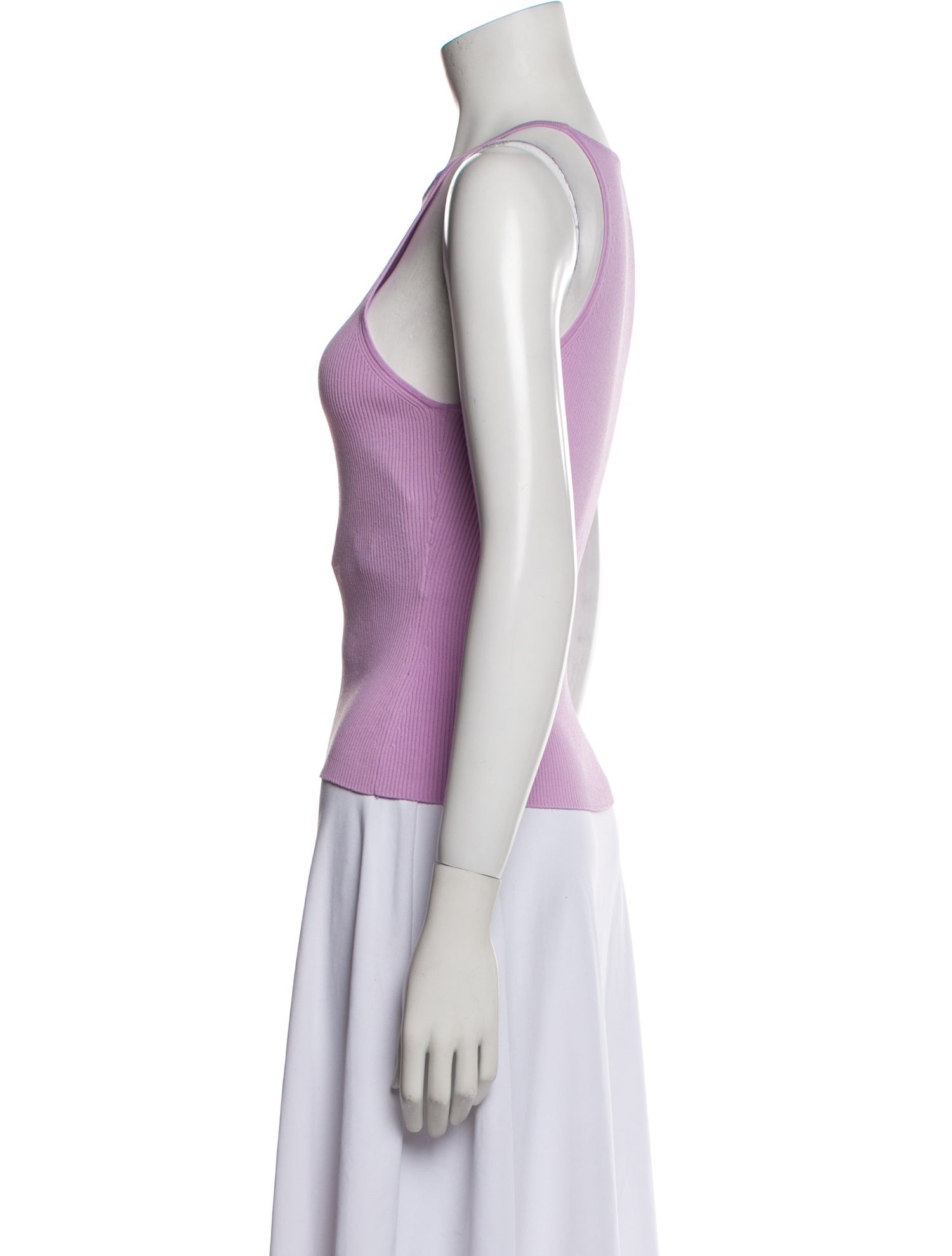 Reformation Bateau Neckline Sleeveless Top - Purple Tops, Clothing - WRFMN227718 | The RealReal
