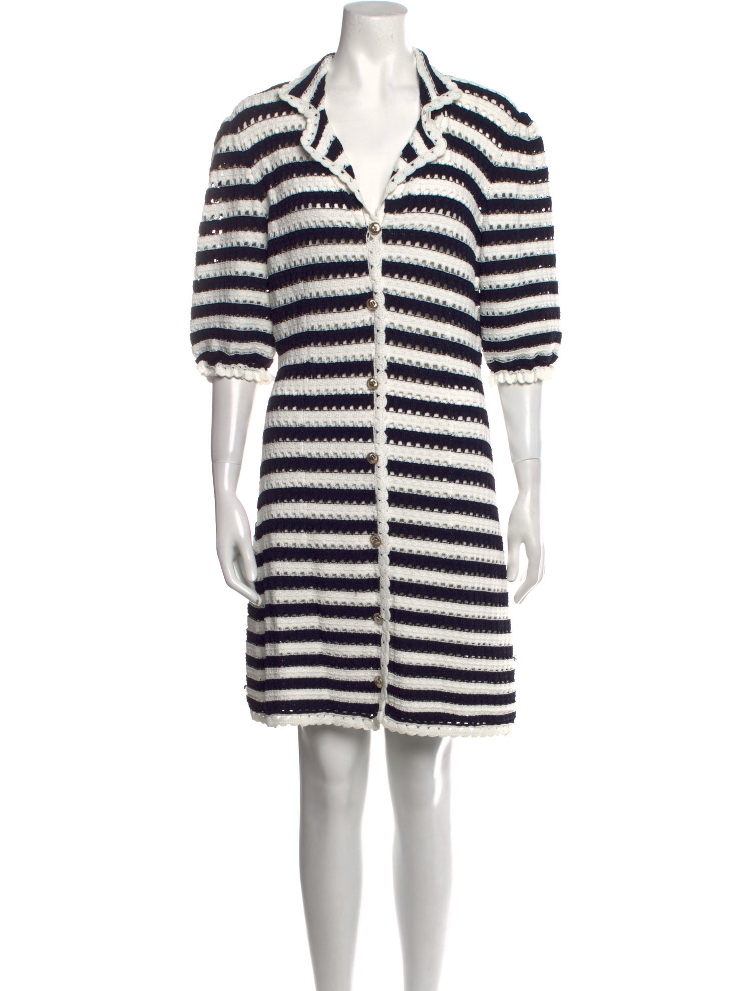 Maje Striped Mini Dress - White Dresses, Clothing - W2M137652 | The ...