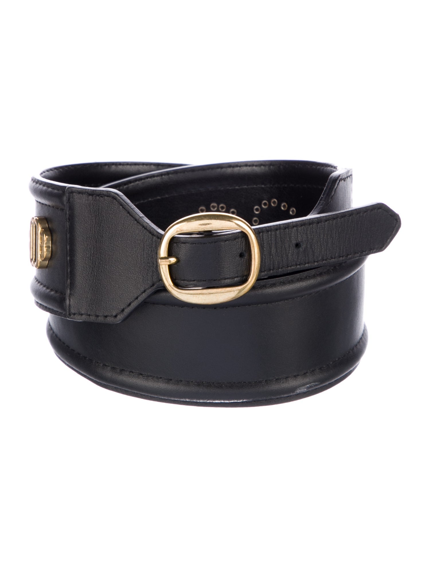 Maje Wide Leather Waist Belt - Black Belts, Accessories - W2M143589 ...