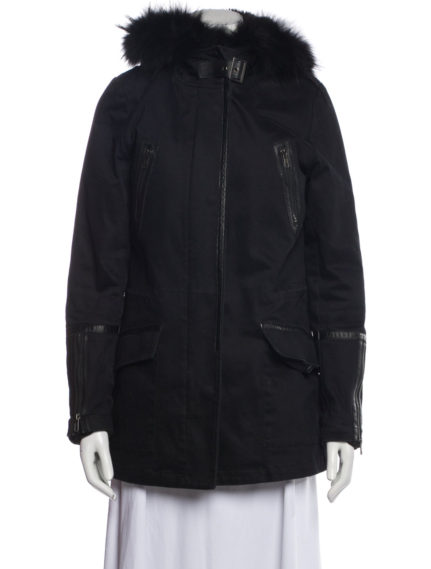 Maje Faux Fur Coat - Black Coats, Clothing - W2M151666 | The RealReal