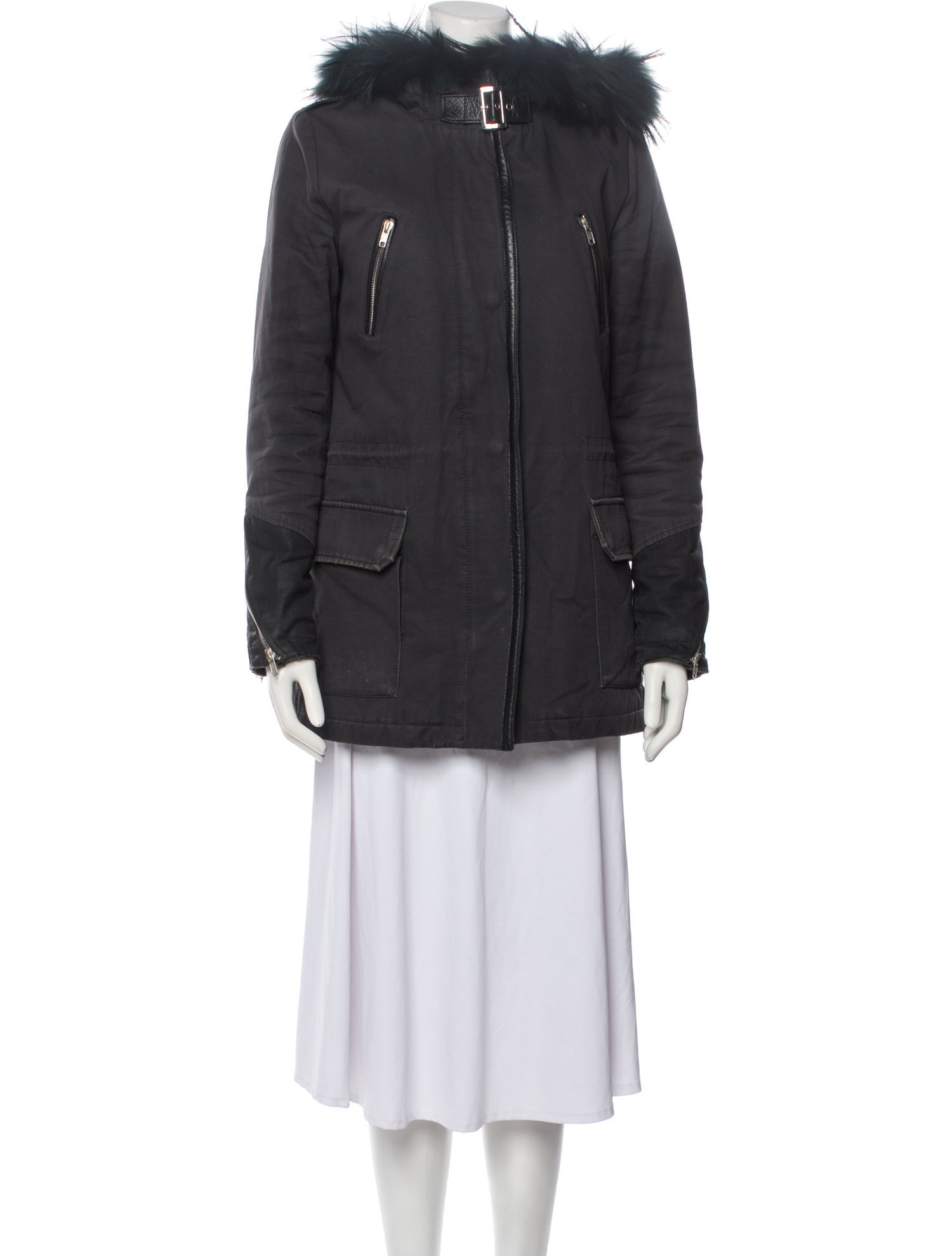 Maje Parka - Grey Coats, Clothing - W2M152264 | The RealReal