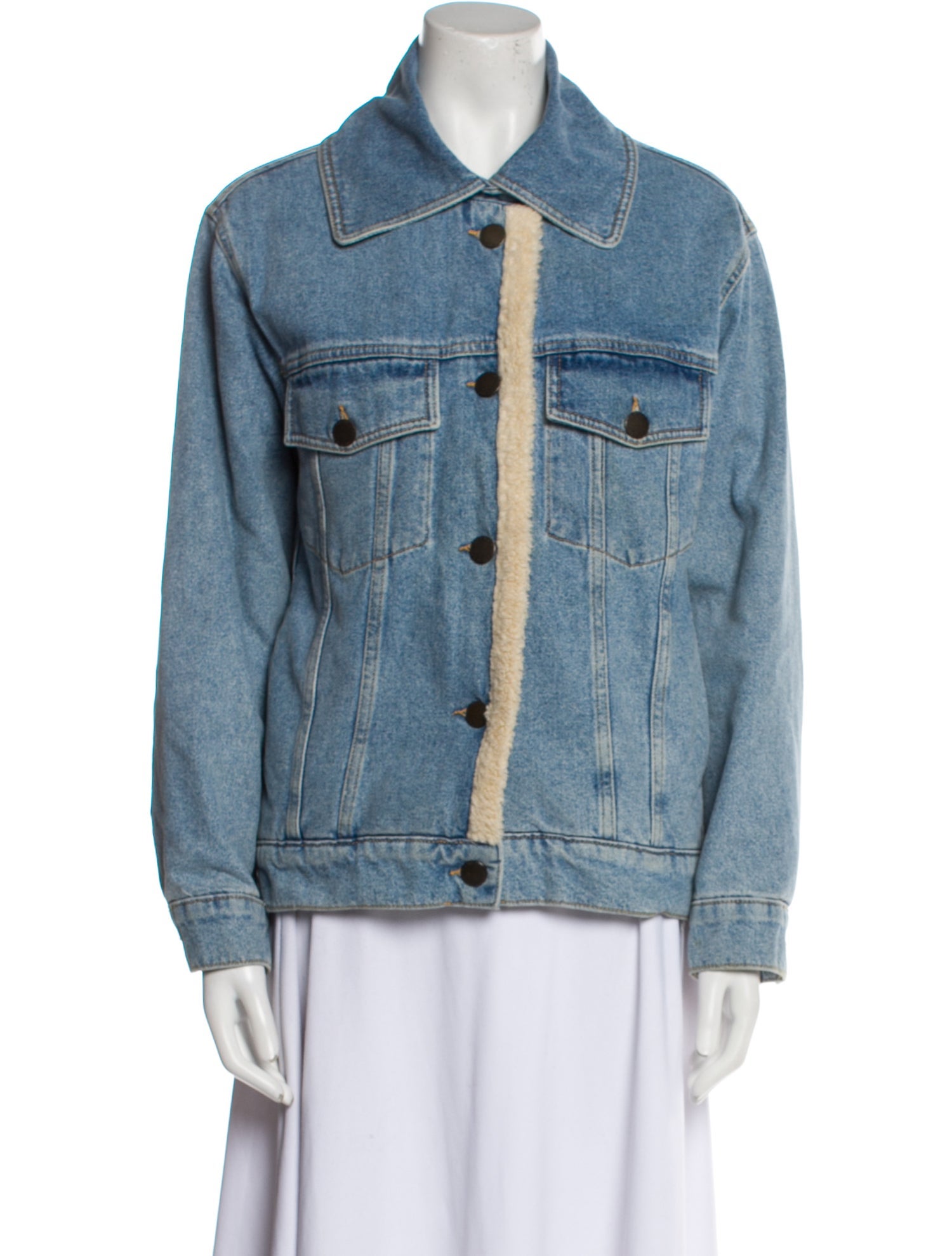 Maje Denim Jacket - Blue Jackets, Clothing - W2M152271 | The RealReal