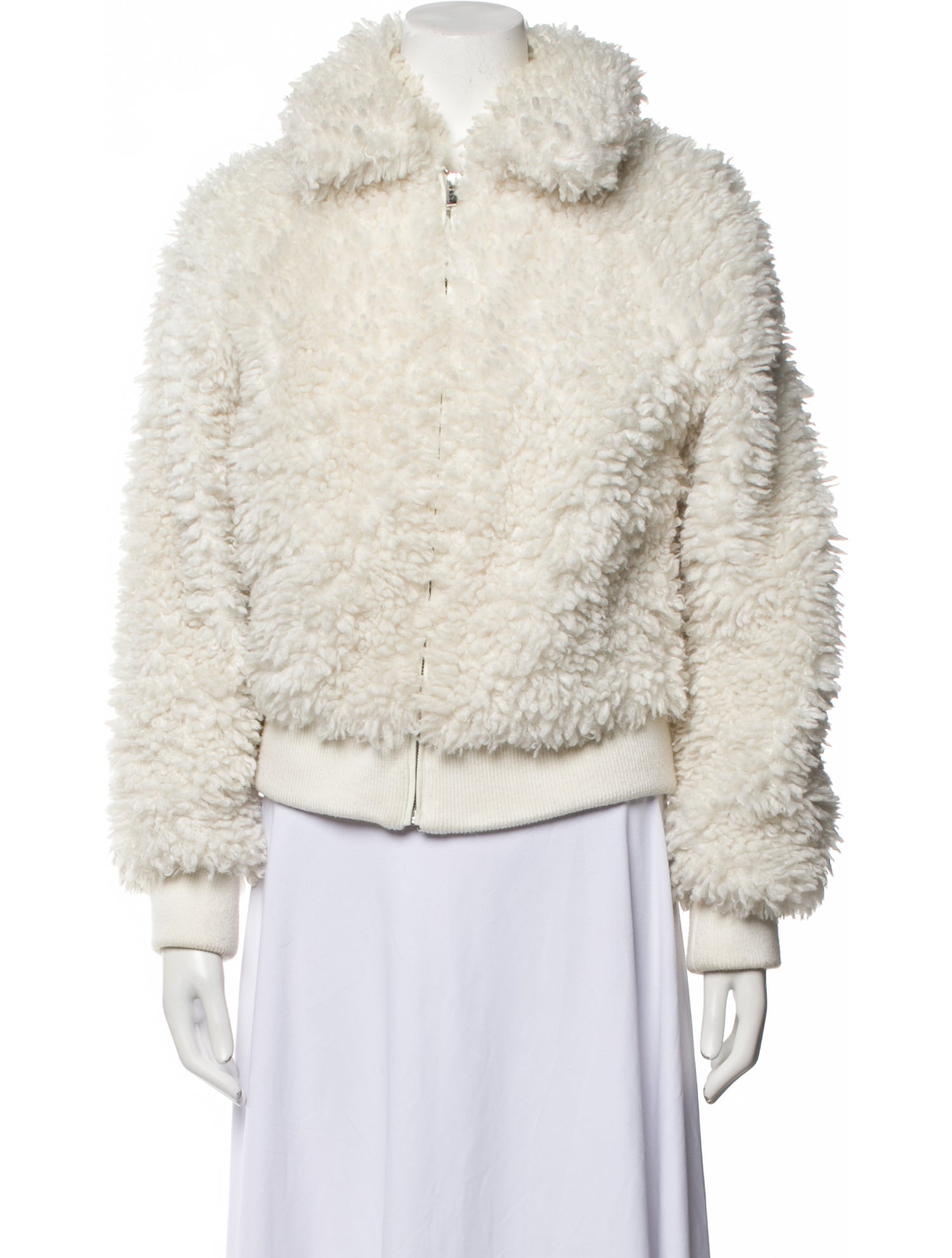 Maje Faux Fur Jacket - Neutrals Jackets, Clothing - W2M153538 | The ...