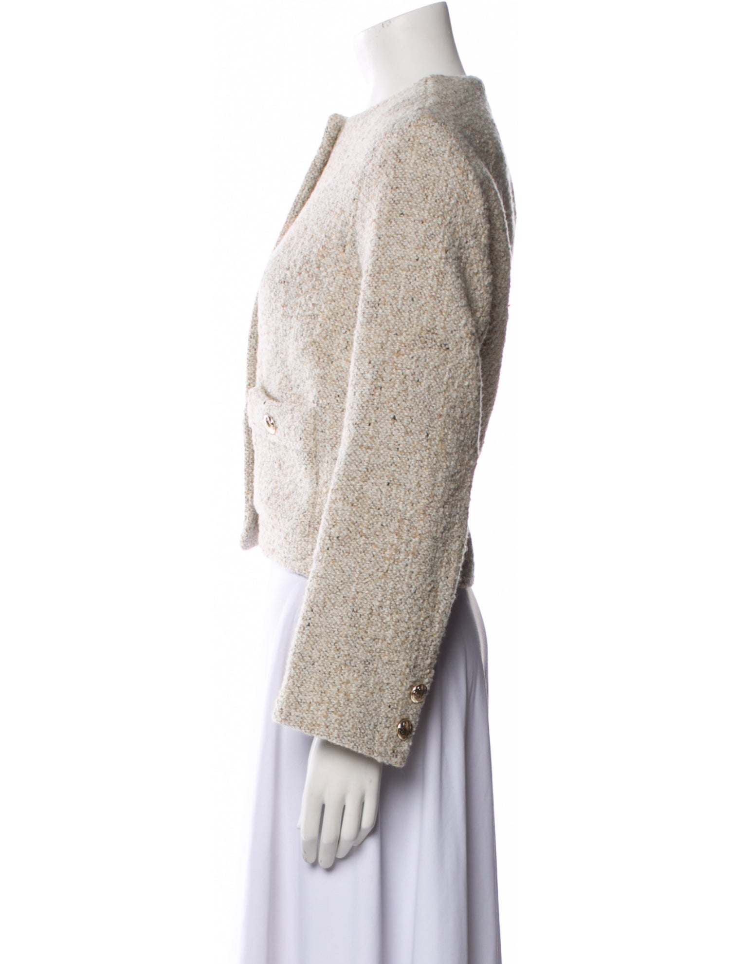 Bogner Virgin Wool Tweed Pattern Jacket - Pink Jackets, Clothing ...