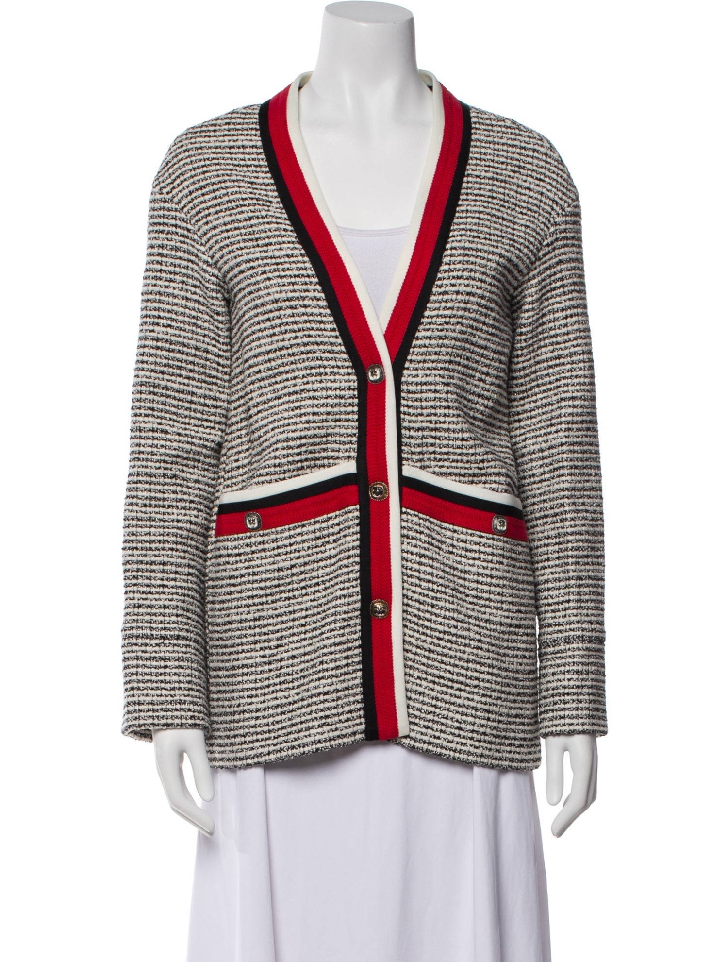 Maje Striped Jacket - Black Jackets, Clothing - W2M162570 | The RealReal