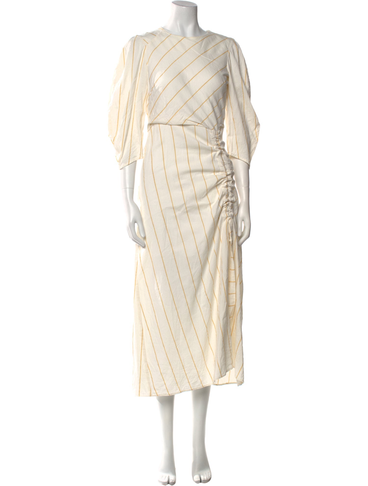 Maje Striped Long Dress - Neutrals Dresses, Clothing - W2M163366 | The ...