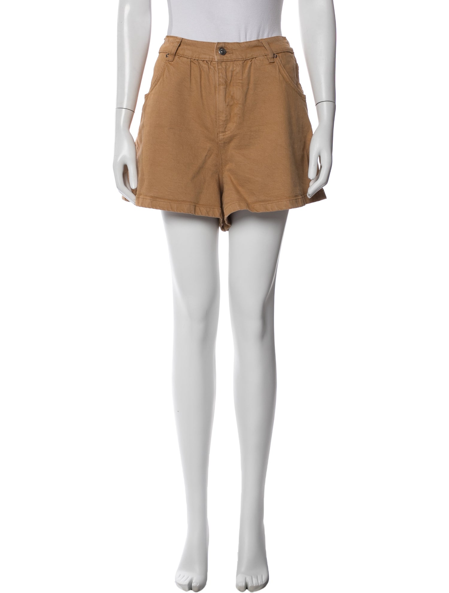Maje Mini Shorts - 2.75" Rise, Brown Shorts, Clothing - W2M184925 | The ...