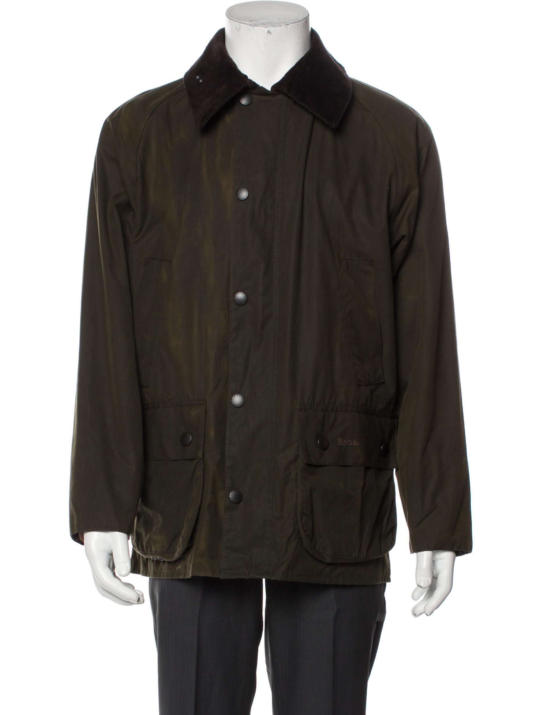 Barbour Colorblock Pattern Utility Jacket - Green Outerwear, Clothing ...