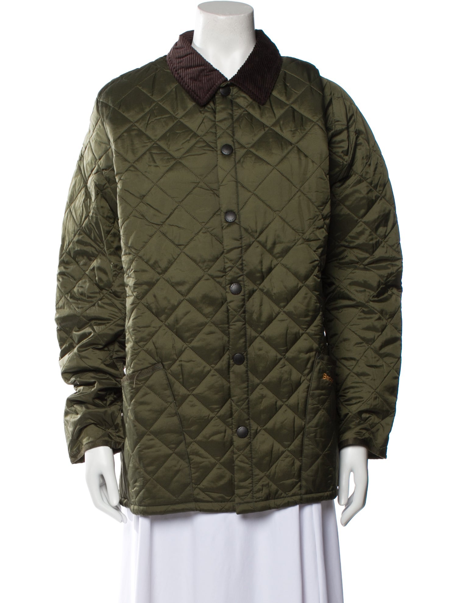 Barbour Printed Utility Jacket w/ Tags - Green Jackets, Clothing ...