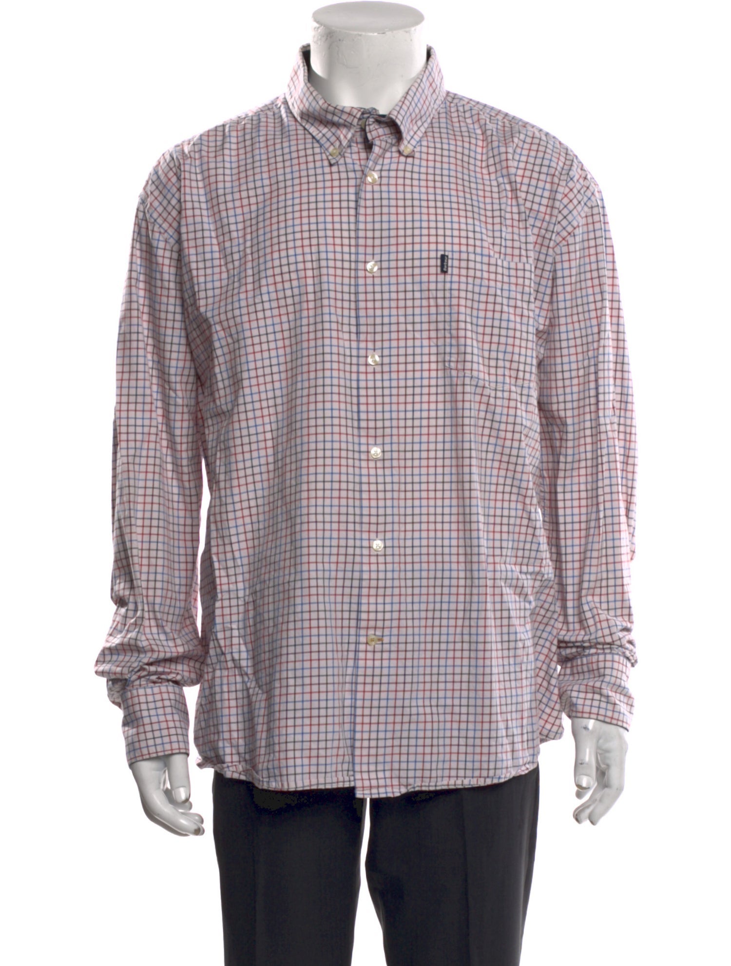 Barbour Plaid Print Long Sleeve Shirt - Neutrals Casual Shirts ...