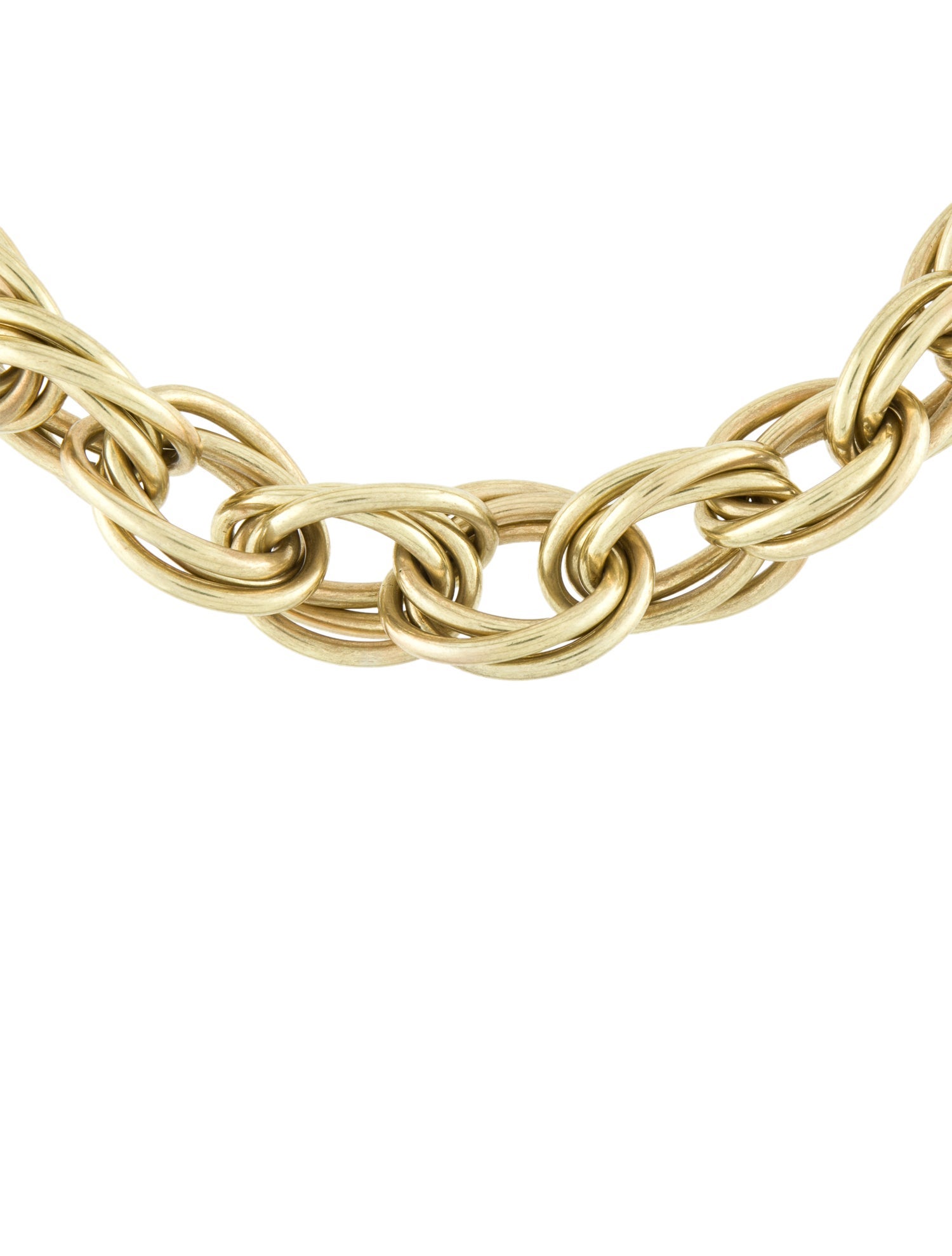 Vaubel Triple Linked Chain Necklace - 14K Yellow Gold-Plated Chain ...