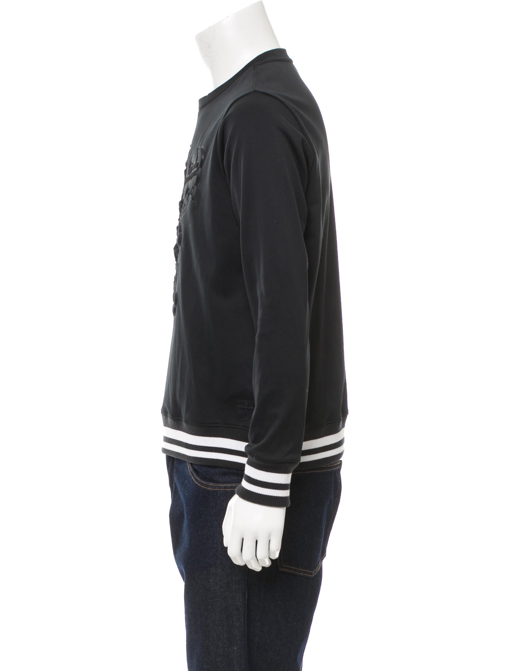 MCM Limited Edition Pullover Sweatshirt - Black Sweatshirts & Hoodies ...