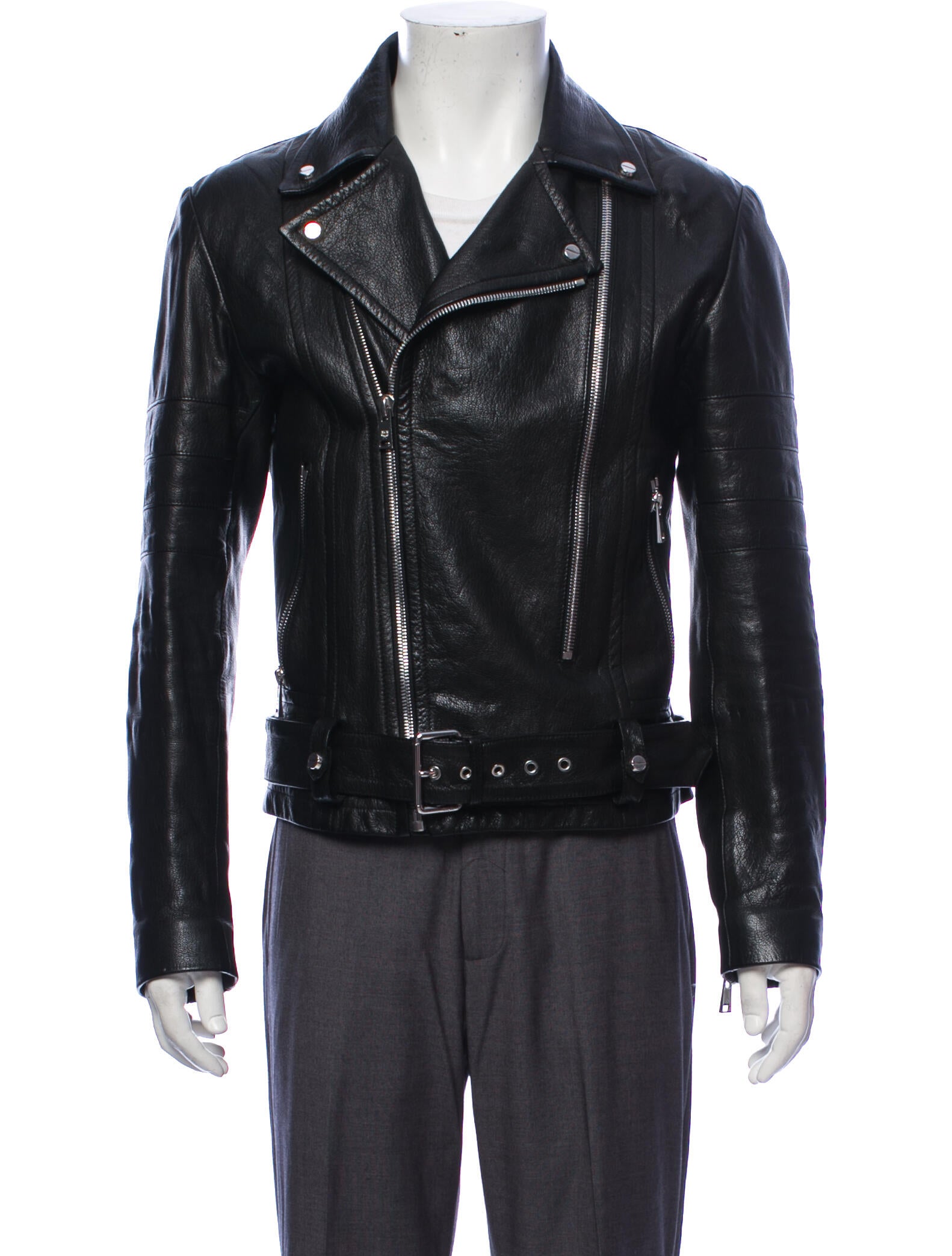 MCM Leather Motorcycle Jacket - Clothing - W3028398 | The RealReal