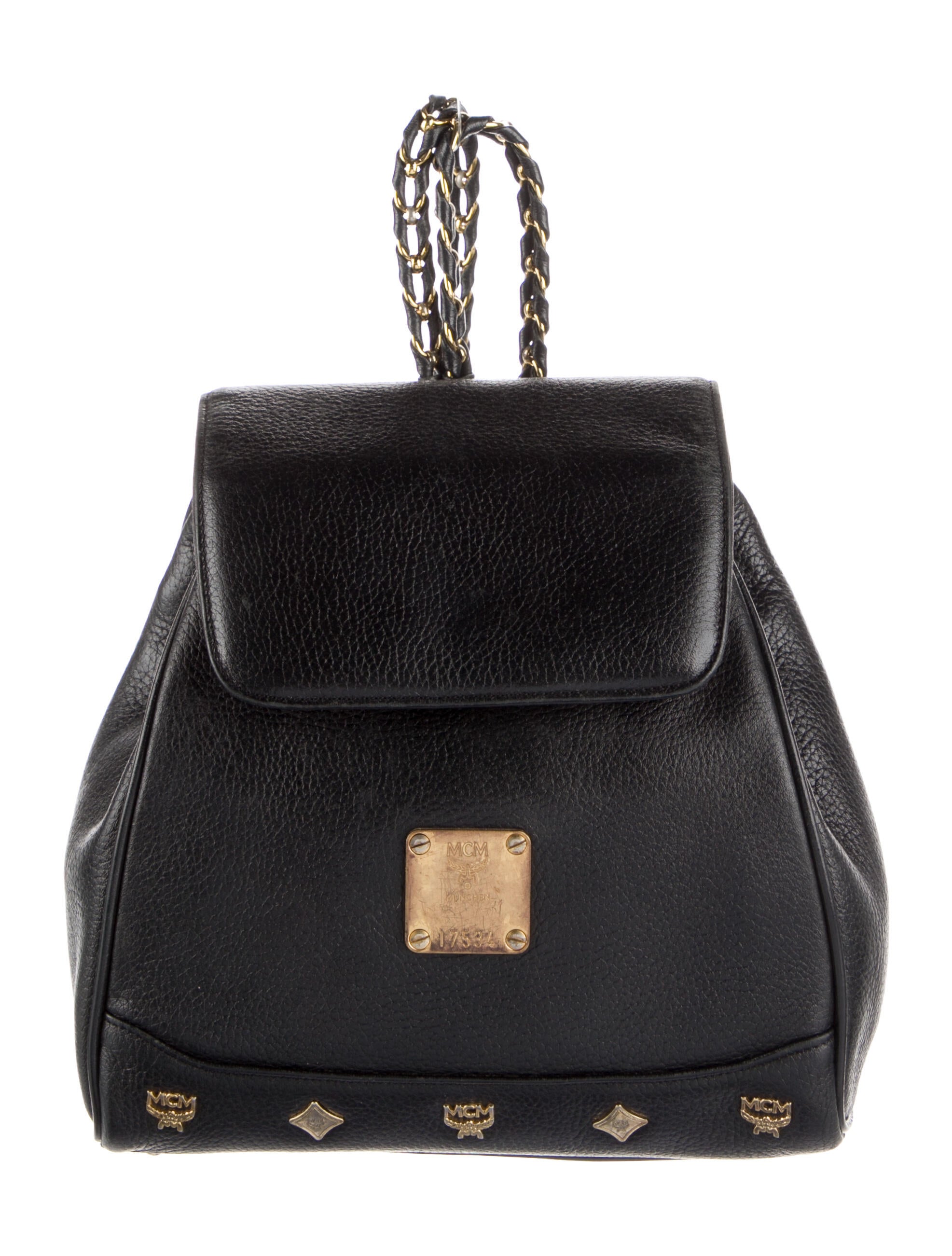 MCM Vintage Leather Backpack - Black Backpacks, Handbags - W3042105 ...