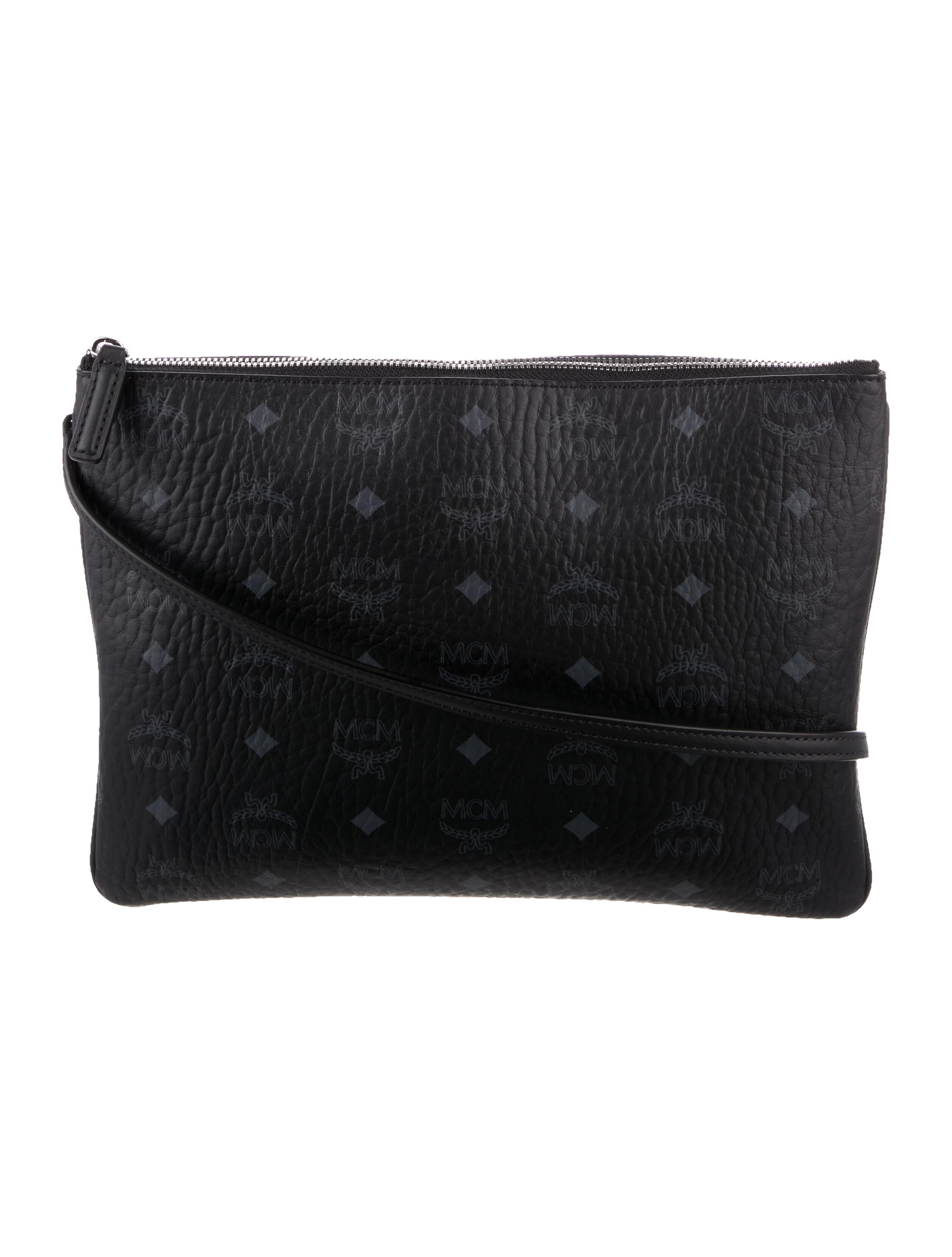 MCM Visetos Clutch w/ Tags - Black Clutches, Handbags - W3043496 | The ...