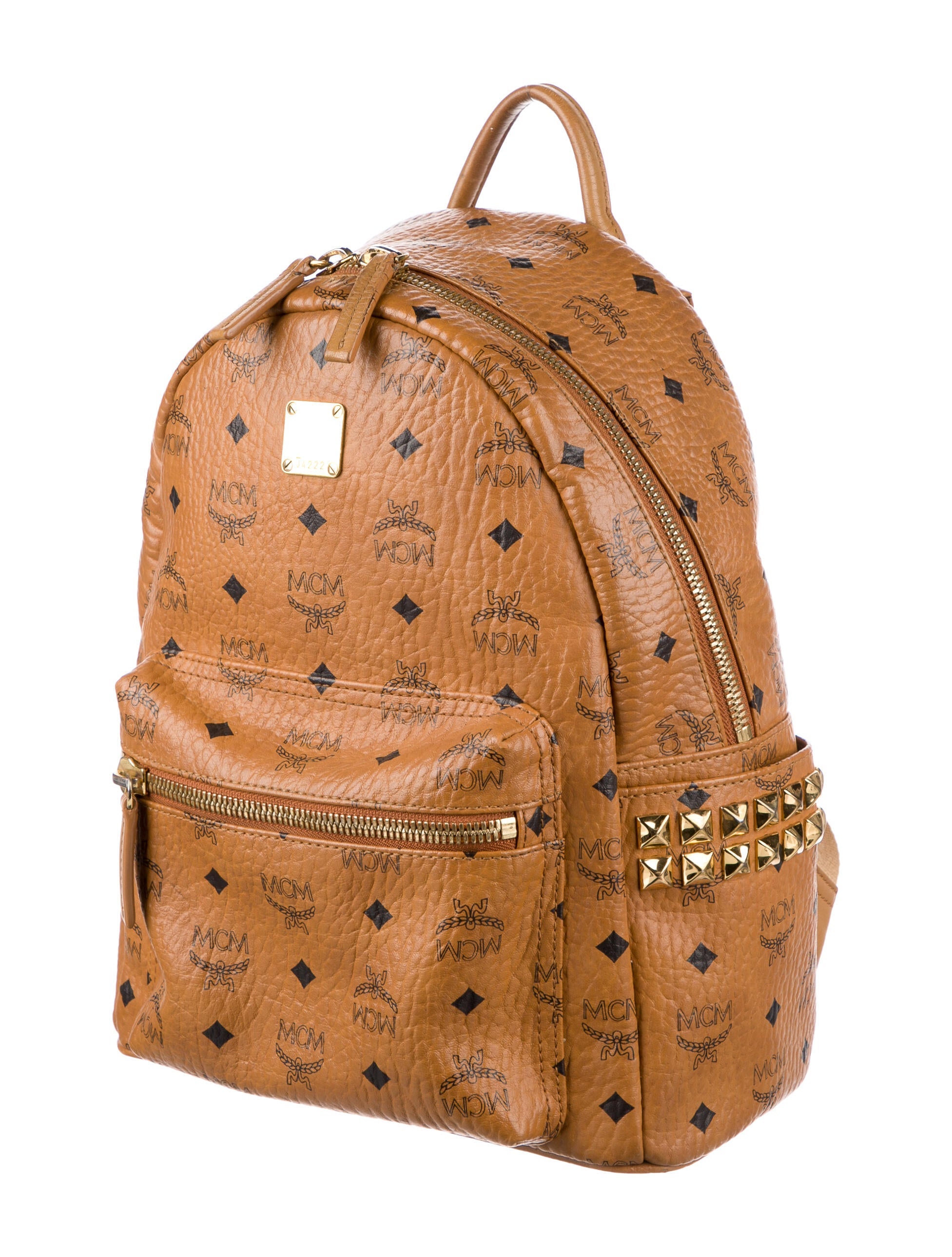 MCM Visetos Print Backpack - Brown Backpacks, Handbags - W3043752 | The ...