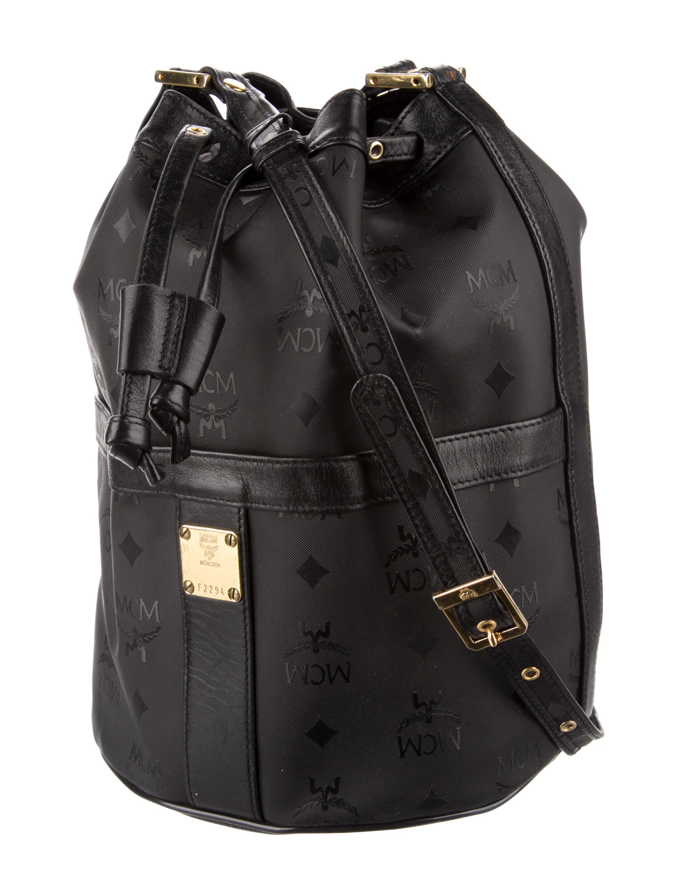 MCM Visetos Bucket Bag - Bucket Bags, Handbags | The RealReal