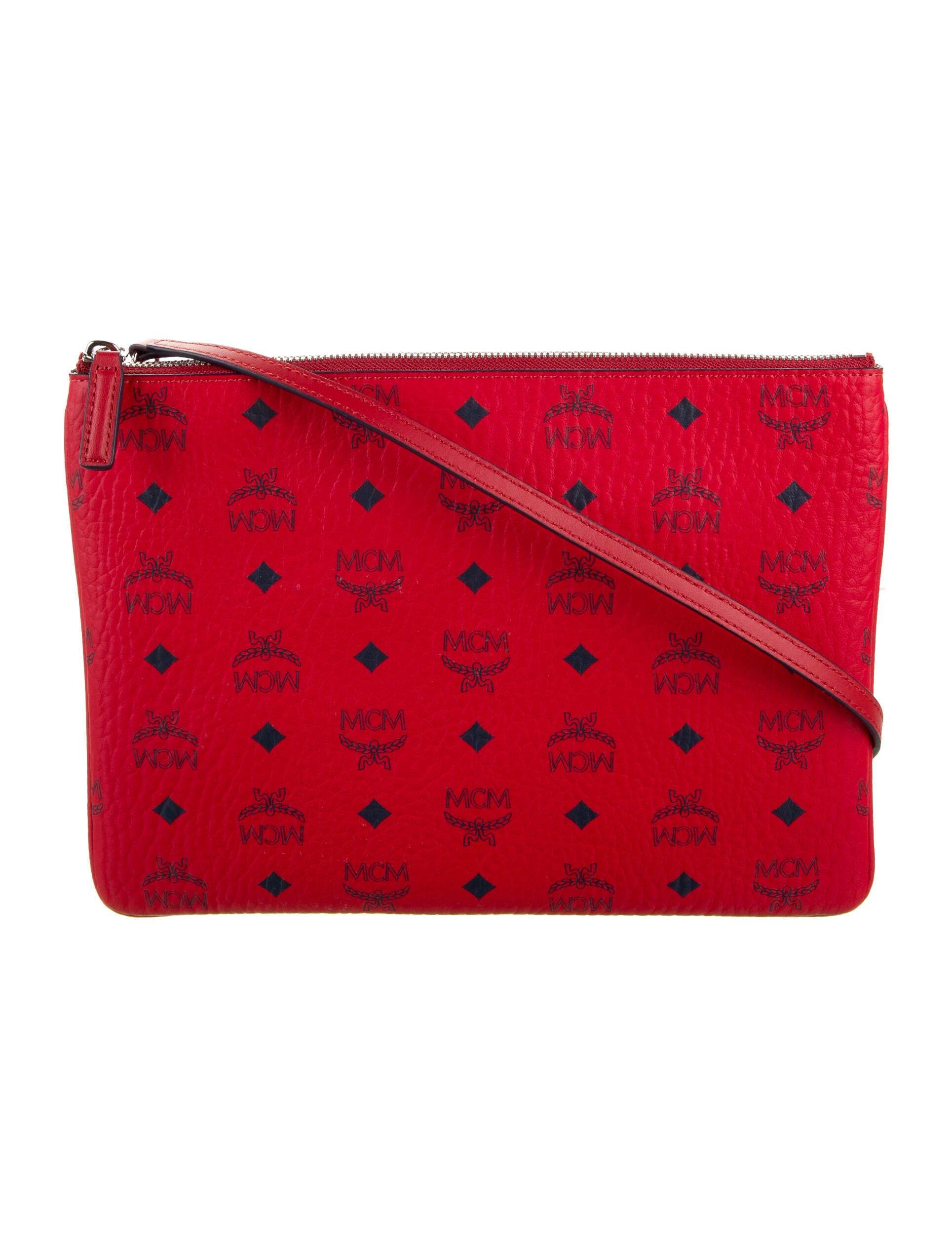 MCM Visetos Clutch - Red Clutches, Handbags - W3044404 | The RealReal