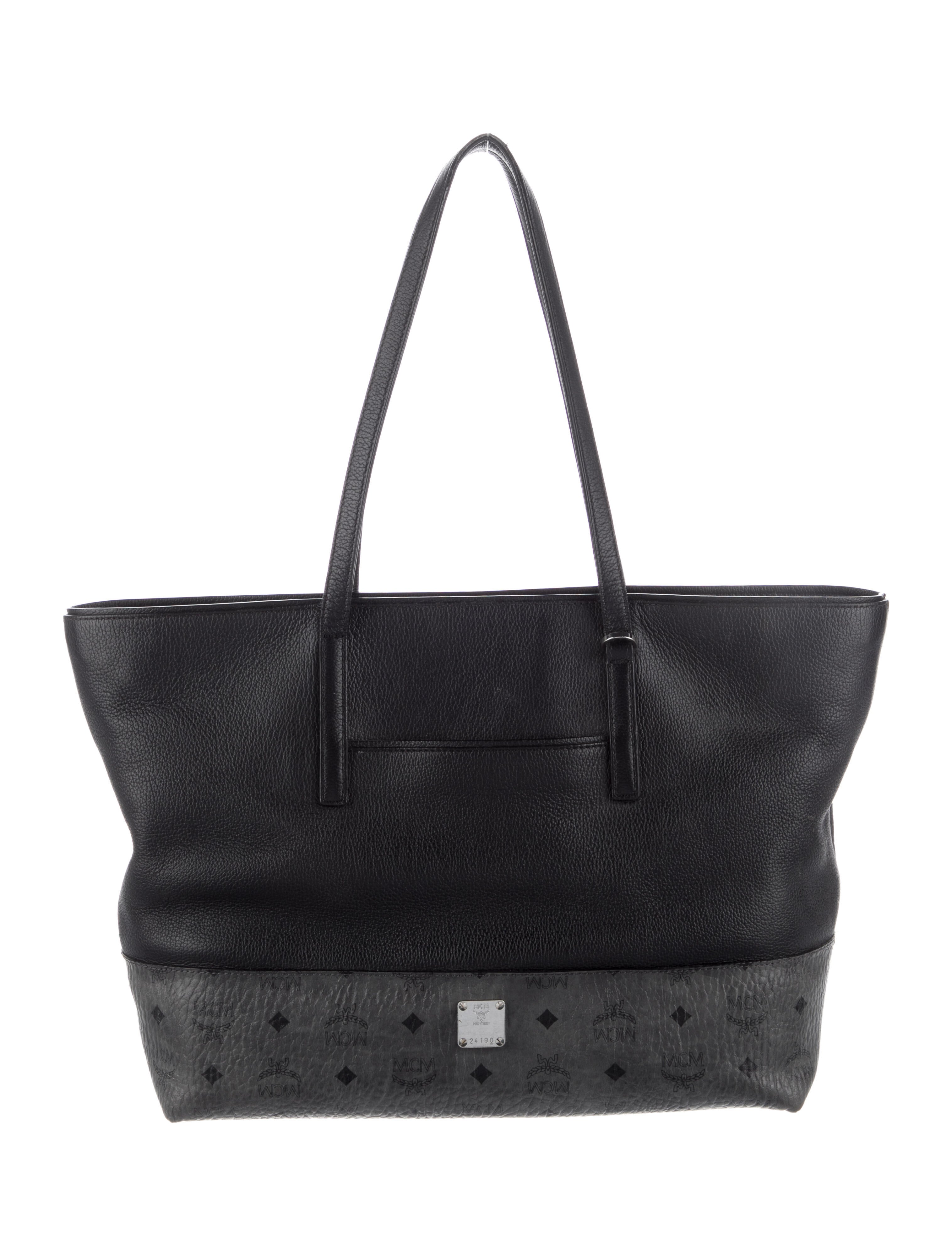 MCM Large Reversible Visetos Liz Tote - Brown Totes, Handbags ...