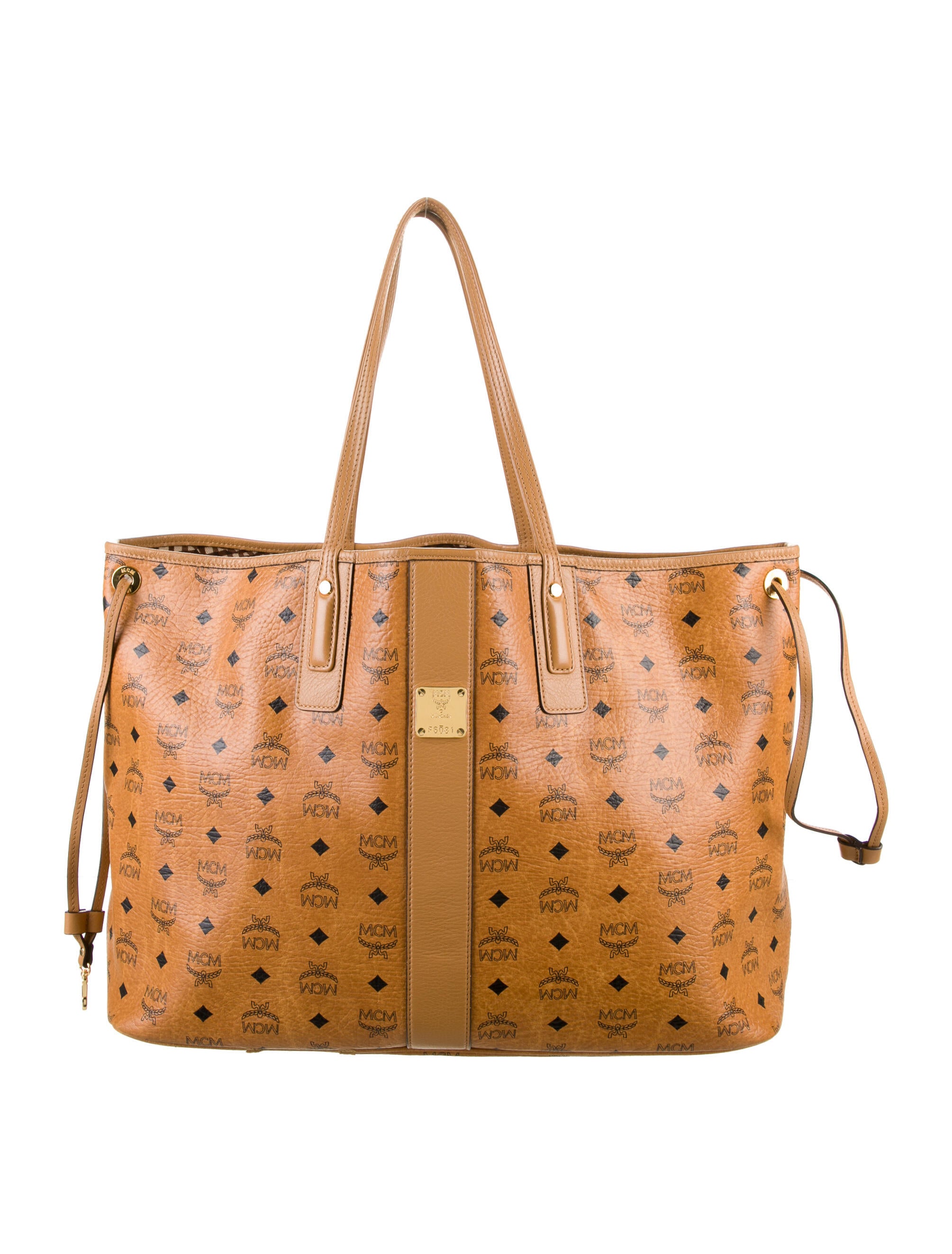 MCM Large Reversible Visetos Liz Tote - Brown Totes, Handbags ...