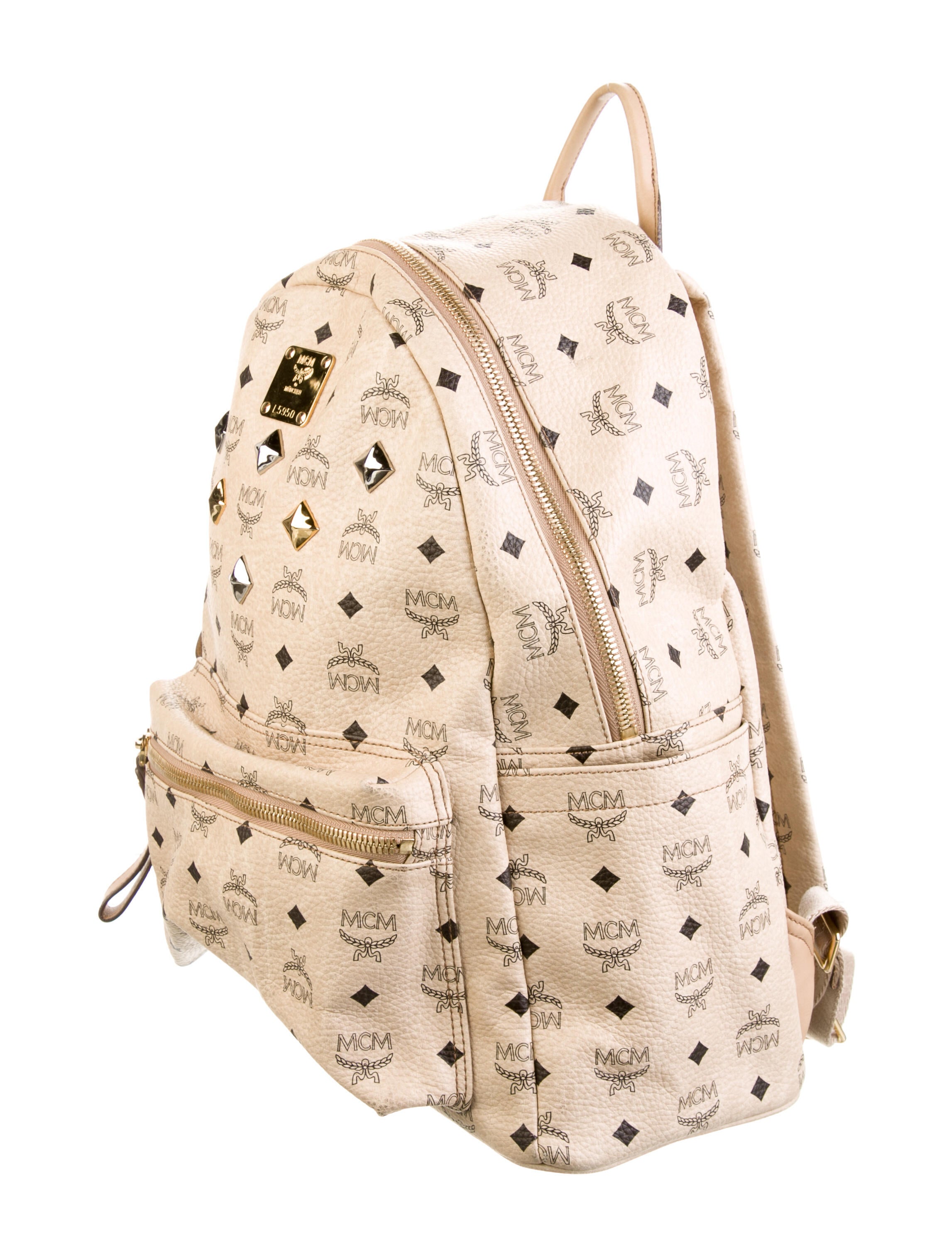 MCM Vintage Visetos Nylon Backpack - Black Backpacks, Handbags ...