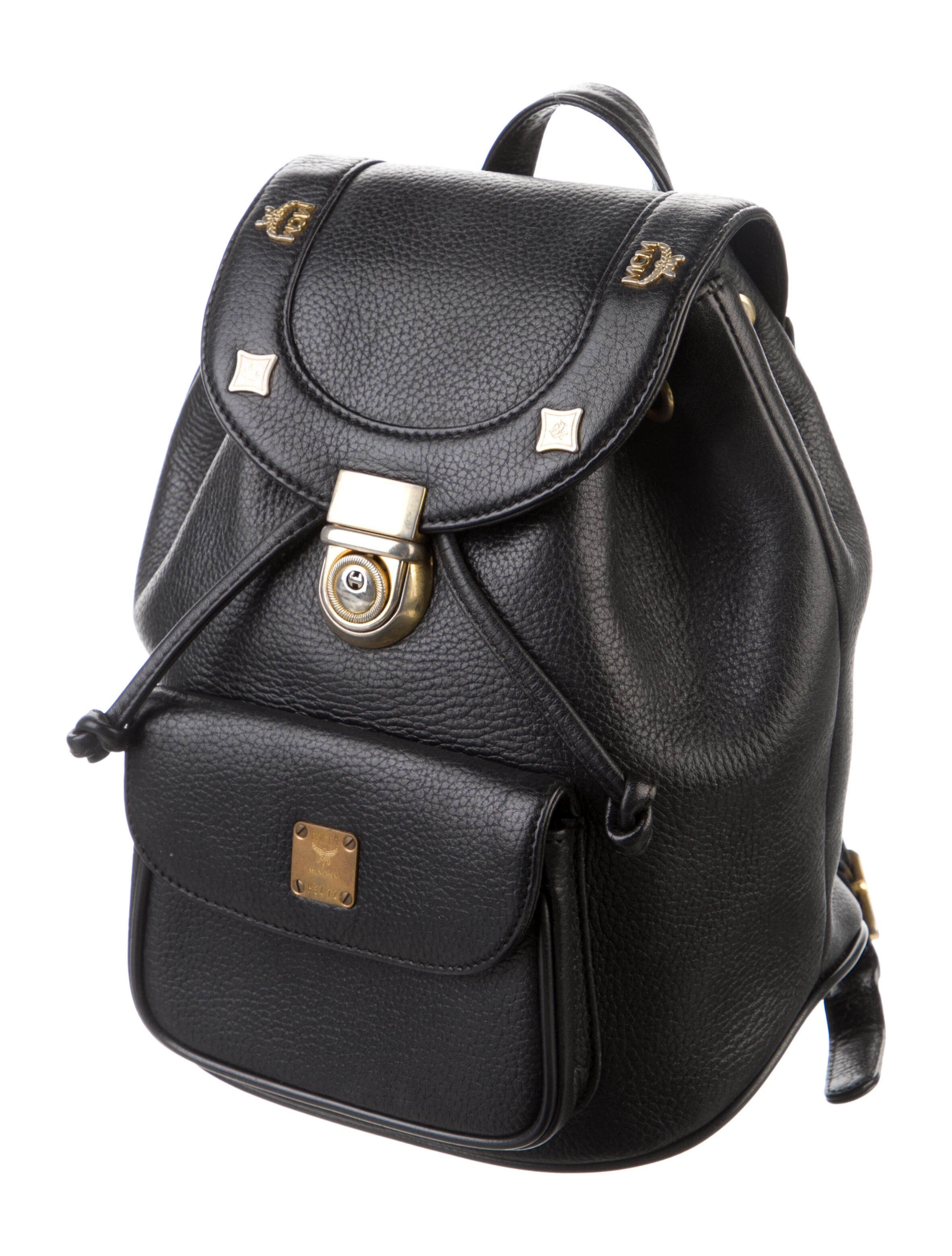 MCM Small Leather Backpack - Black Backpacks, Handbags - W3046466 | The ...