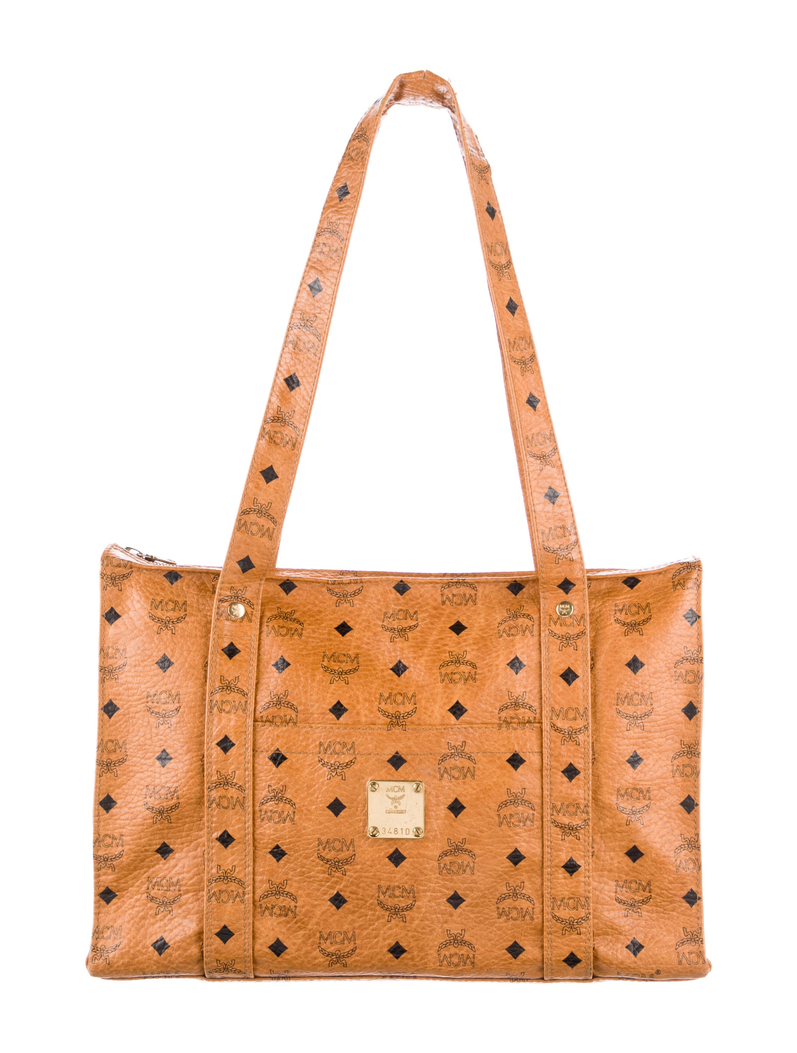 MCM Large Shopper Project Visetos Reversible Tote - Brown Totes ...