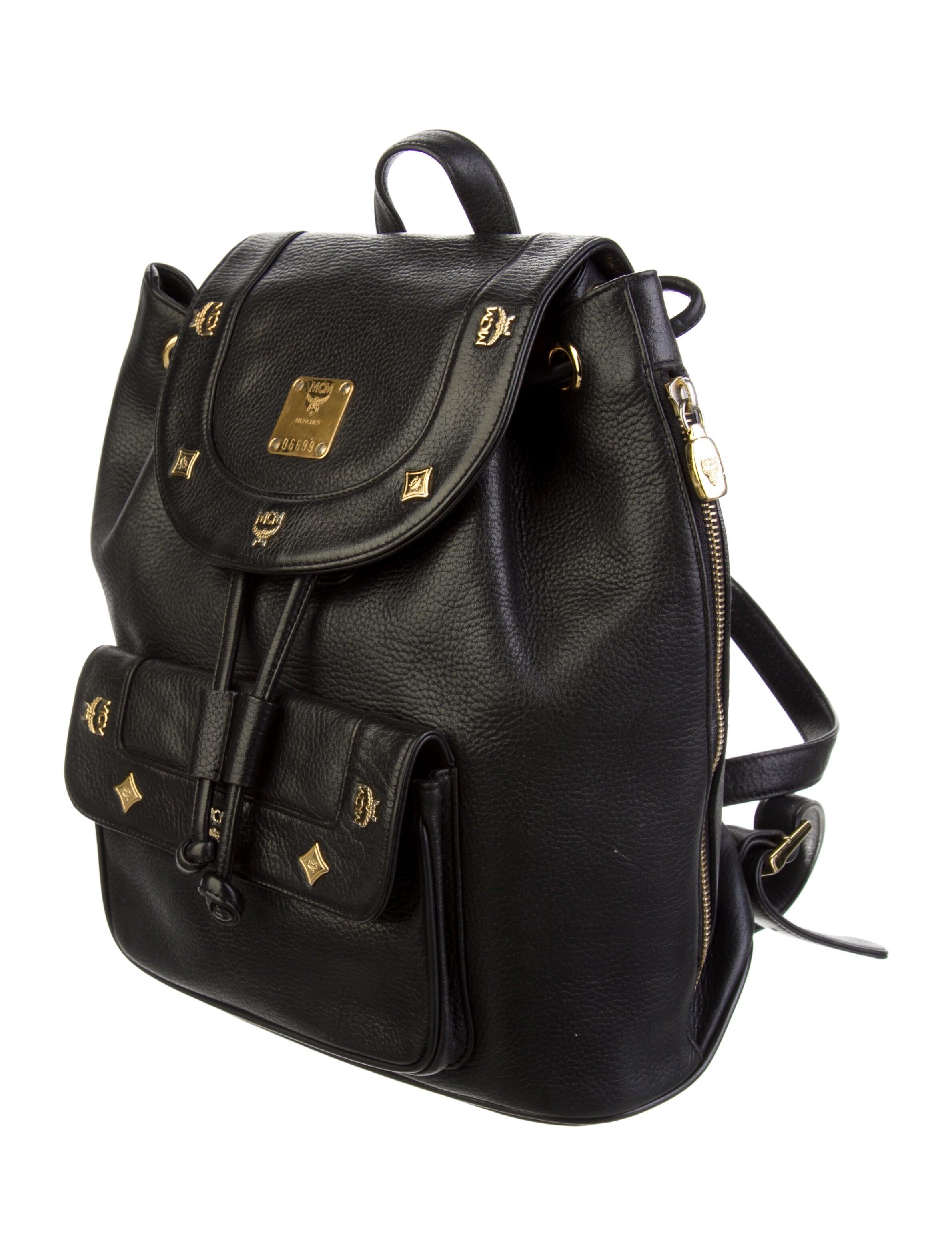 MCM Vintage Small Quilted Leather Backpack - Black Backpacks, Handbags ...