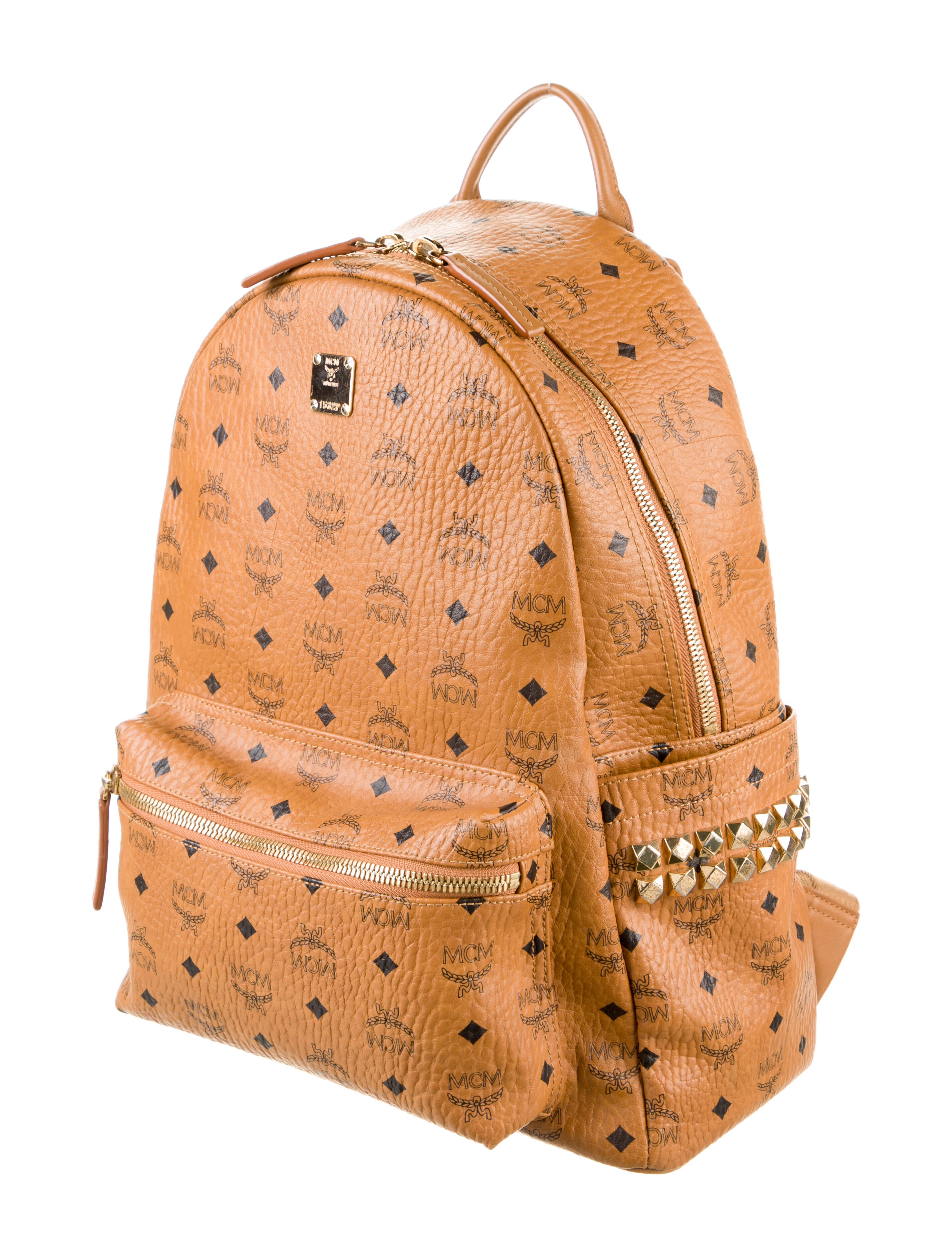 MCM Visetos Convertible Tote Backpack - Brown Backpacks, Bags ...
