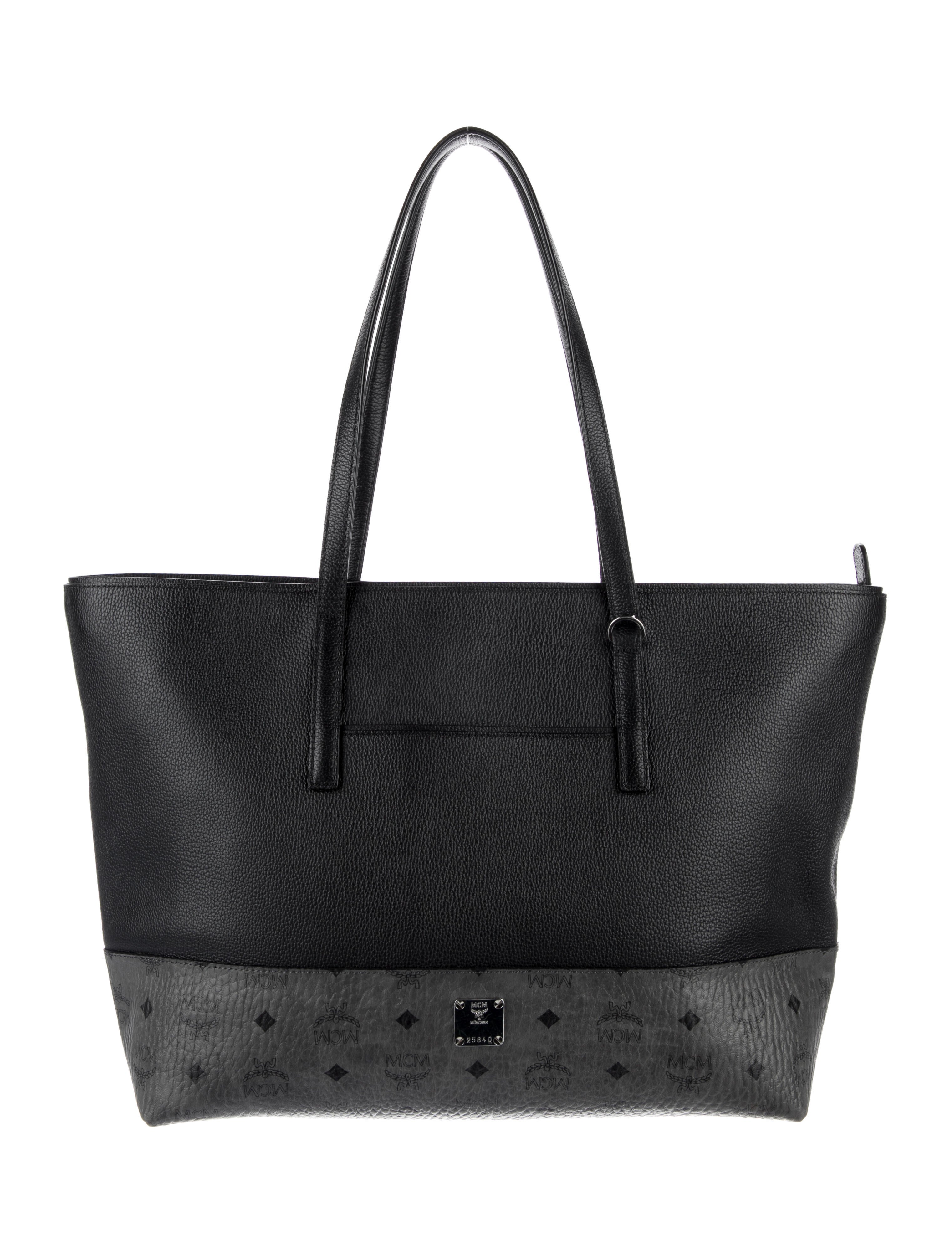 MCM Coated Canvas Monogram Tote Bag - White Totes, Handbags - W3041293 ...