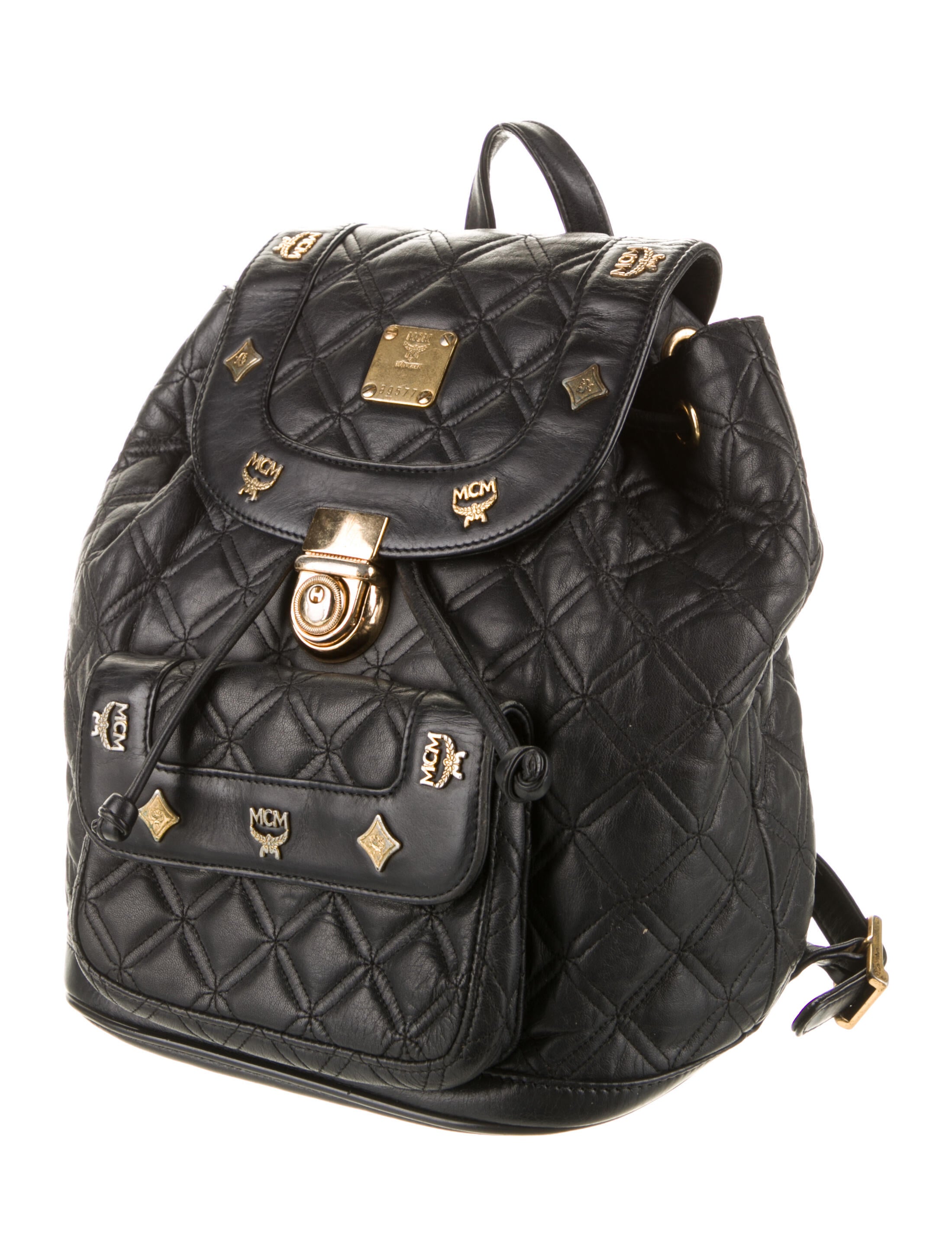 MCM Vintage Visetos Nylon Backpack - Black Backpacks, Handbags ...