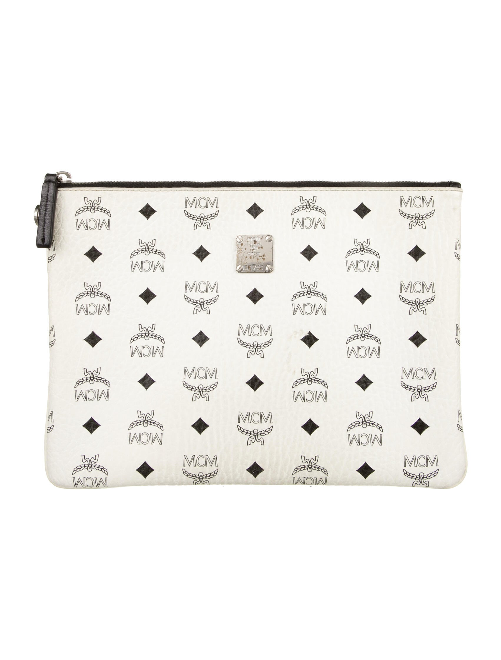 MCM Visetos Pouch - White Clutches, Handbags - W3047720 | The RealReal
