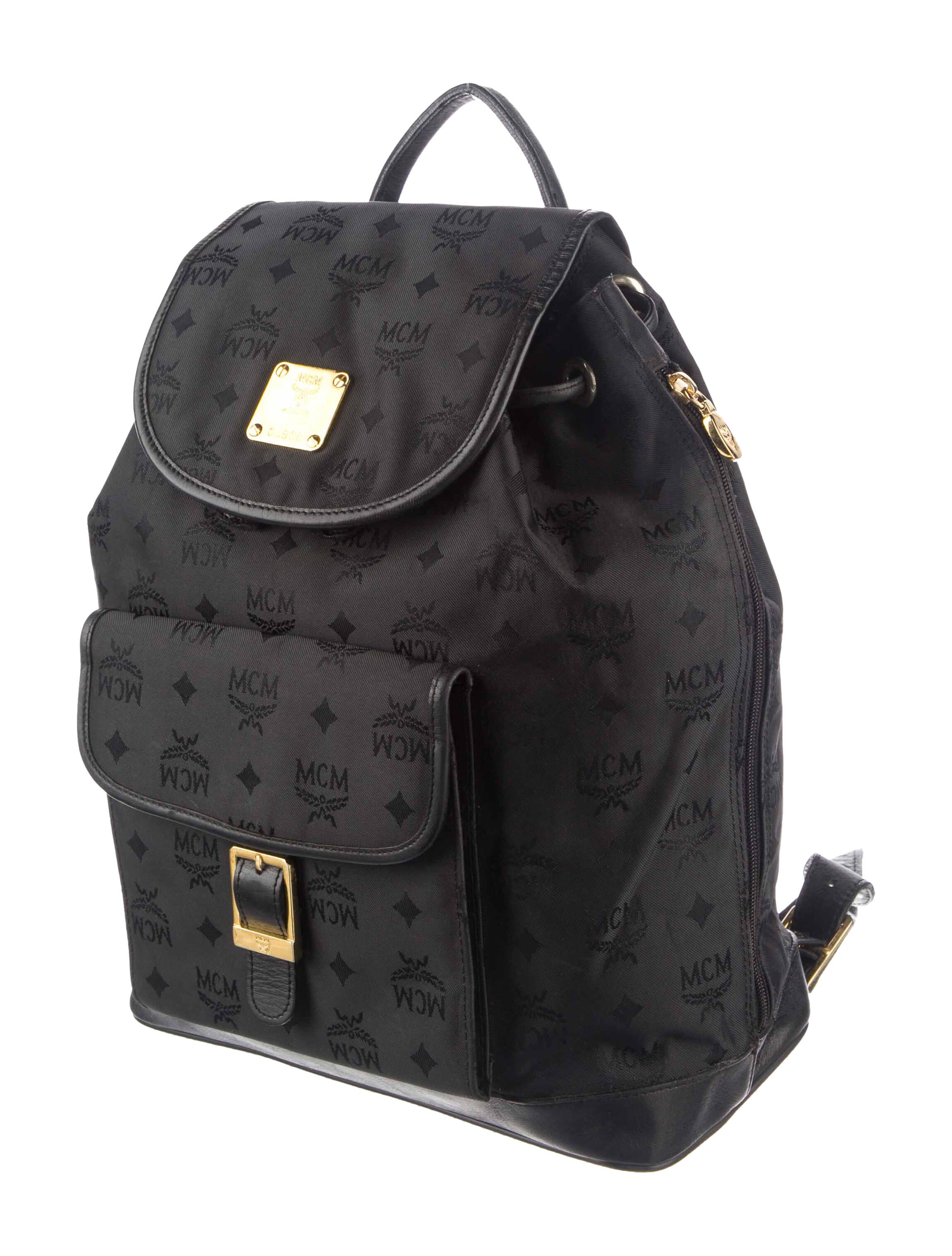 MCM Vintage Visetos Backpack - Black Backpacks, Handbags - W3047885 ...