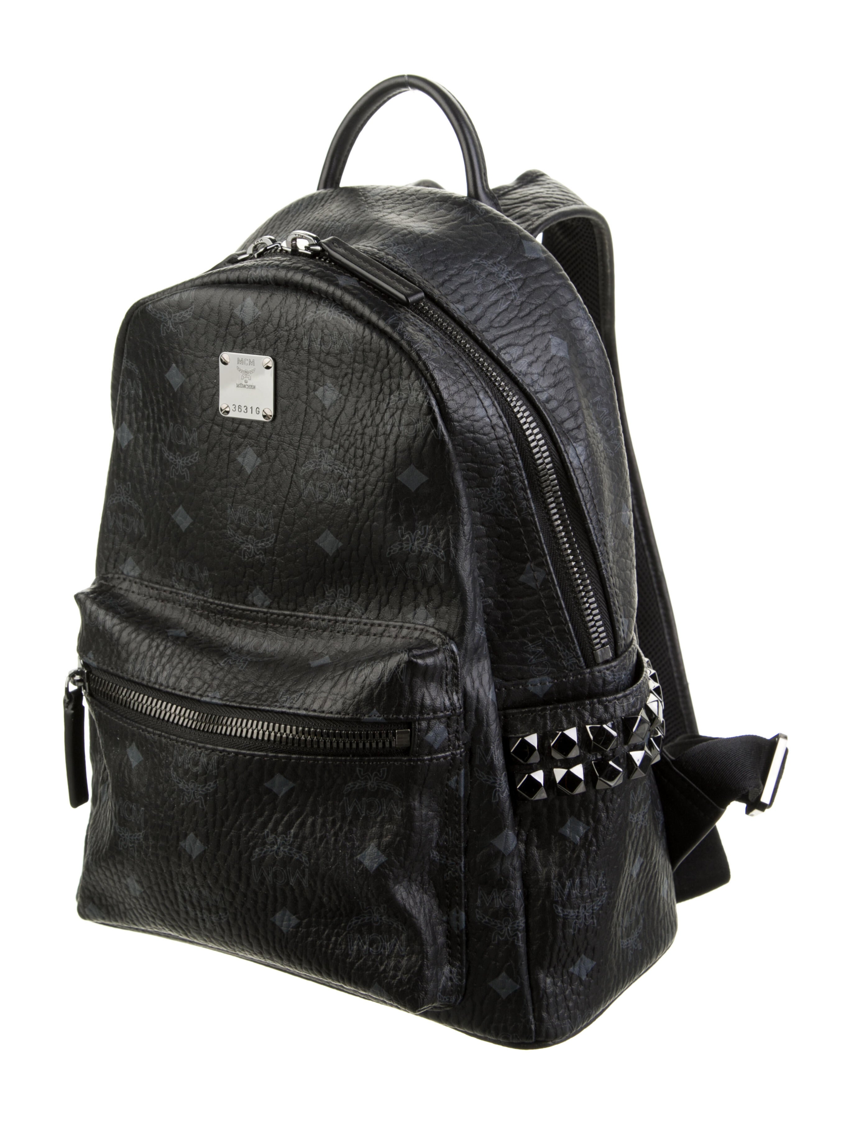 MCM Mini Studded Stark Backpack - Black Backpacks, Handbags - W3022415 ...