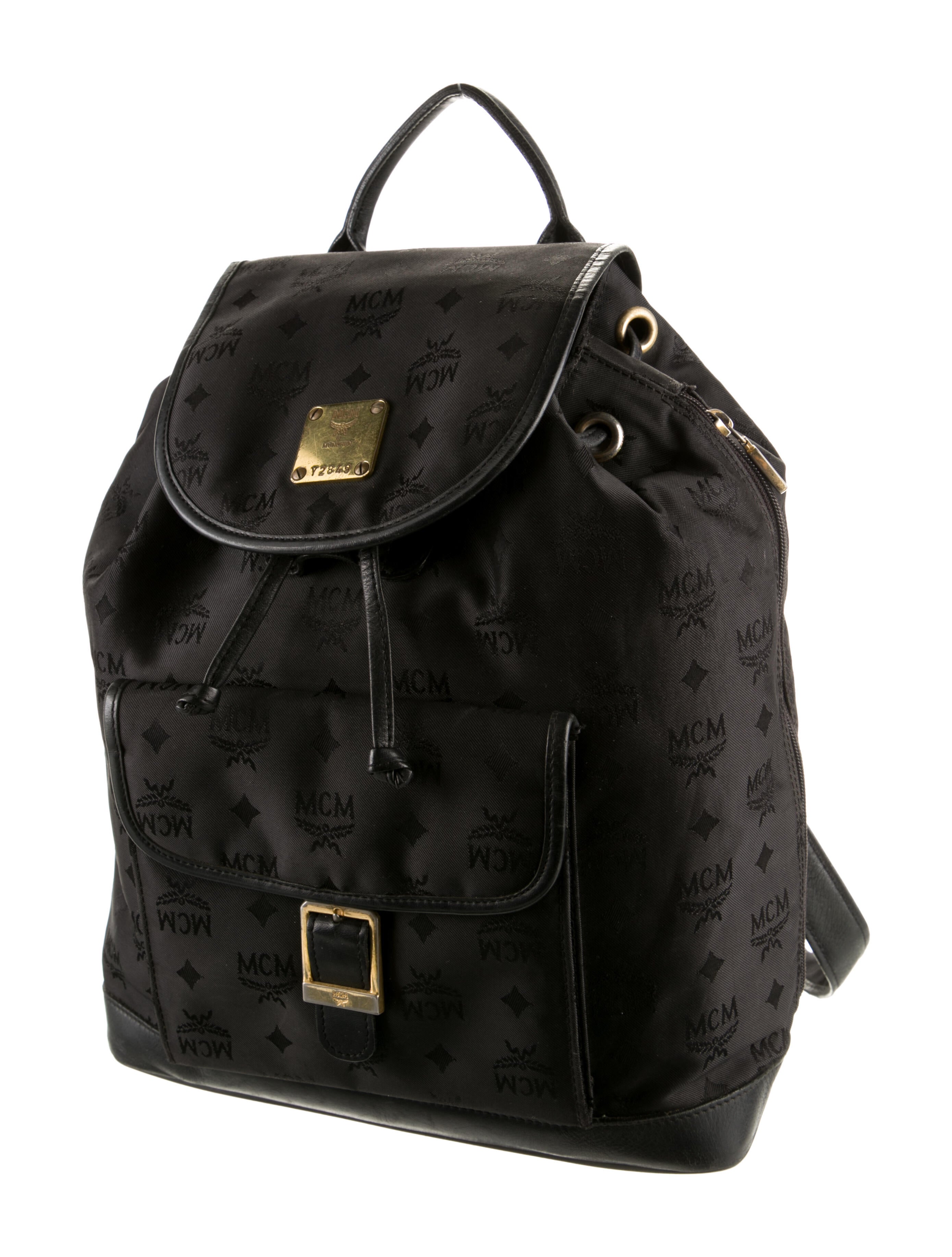 MCM Vintage Visetos Backpack - Black Backpacks, Handbags - W3049090 ...
