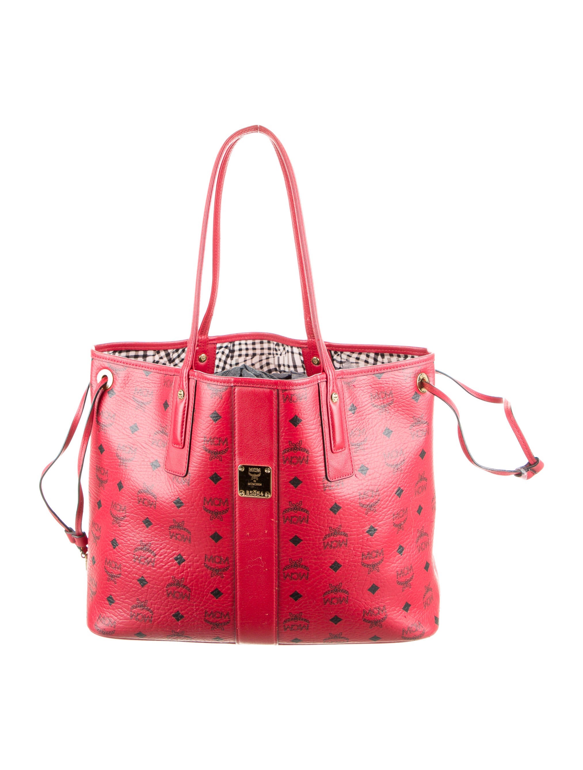 MCM Visetos Reversible Liz Tote Bag - Red Totes, Handbags - W3049093 ...