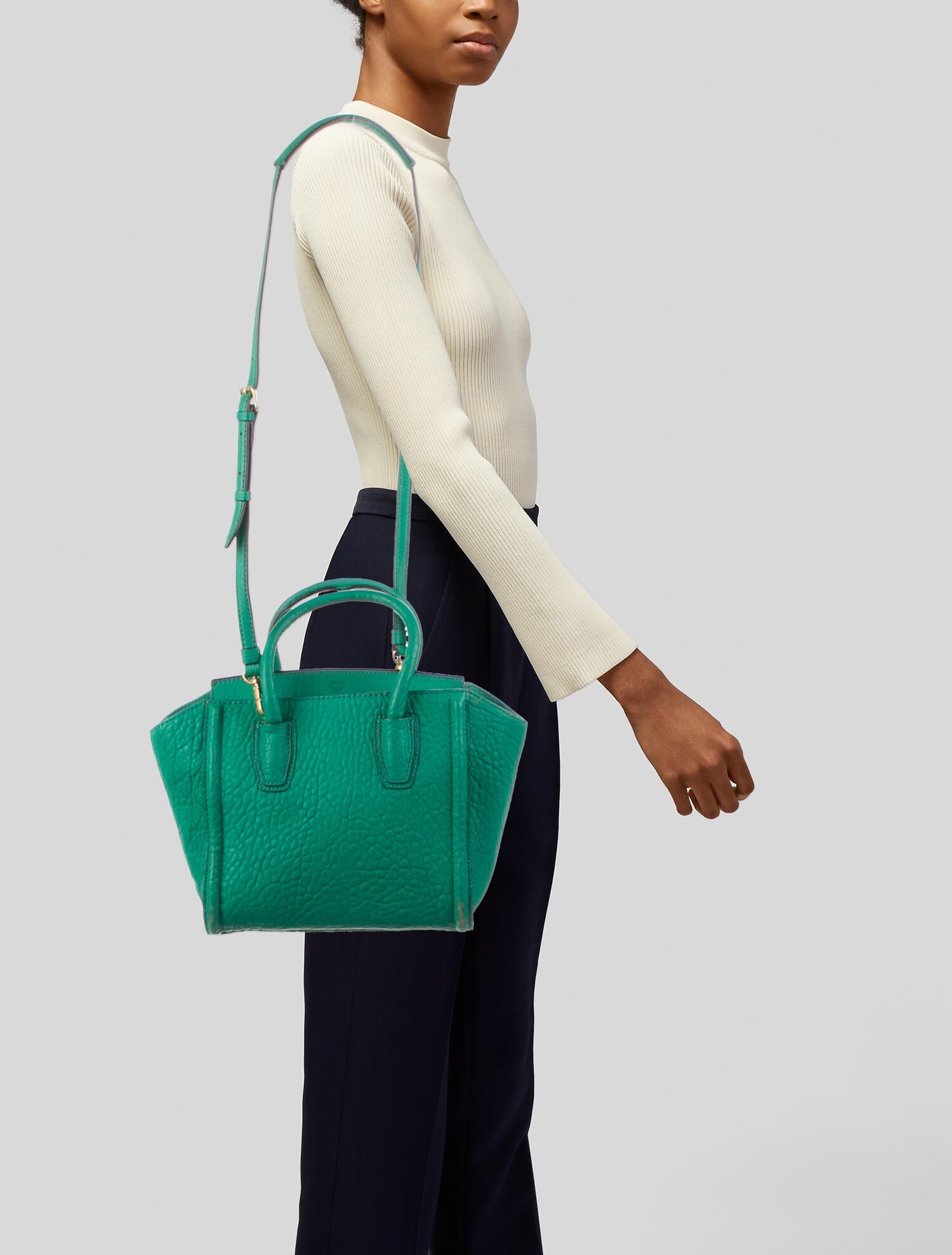 VBH Crocodile Cruiser Bag - Grey Handle Bags, Handbags - VBH20716 | The ...