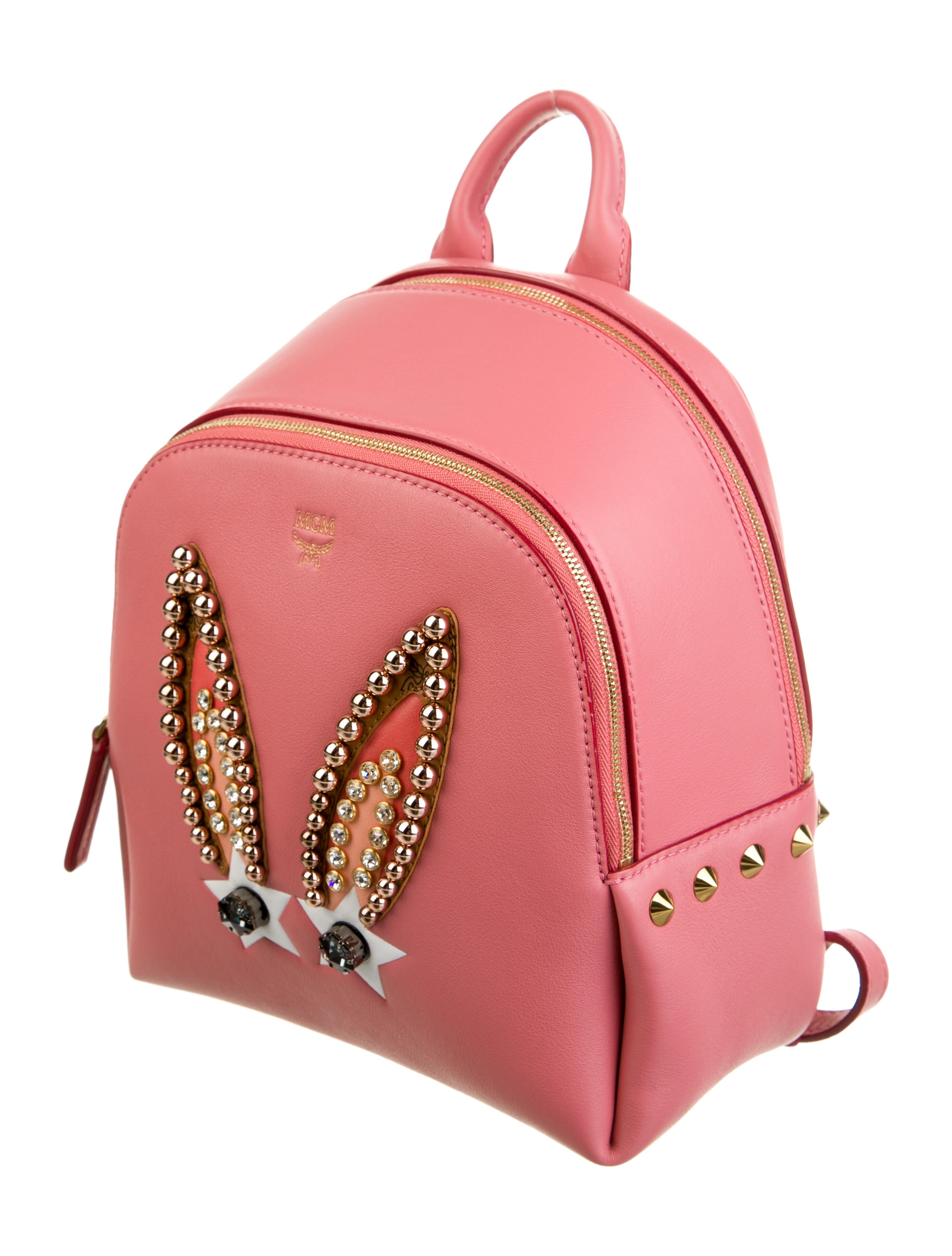 MCM Studded Leather Backpack - Backpacks, Handbags | The RealReal