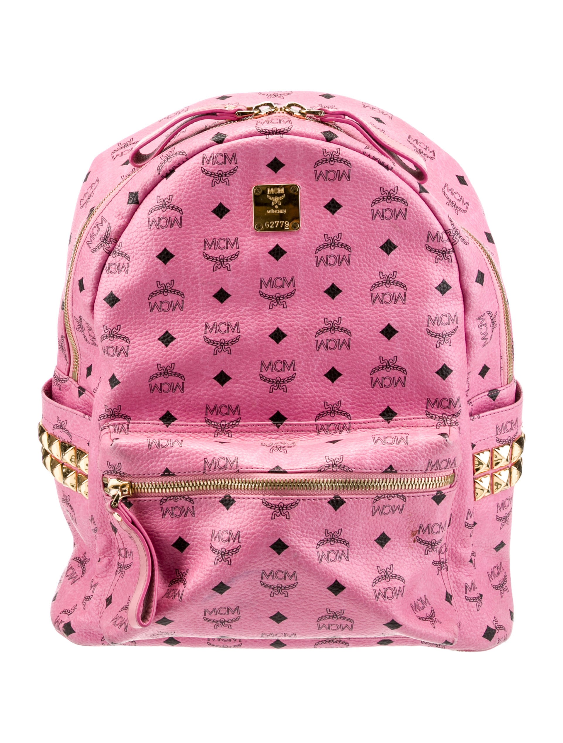 MCM Leather Backpack - Pink Backpacks, Handbags - W3050386 | The RealReal