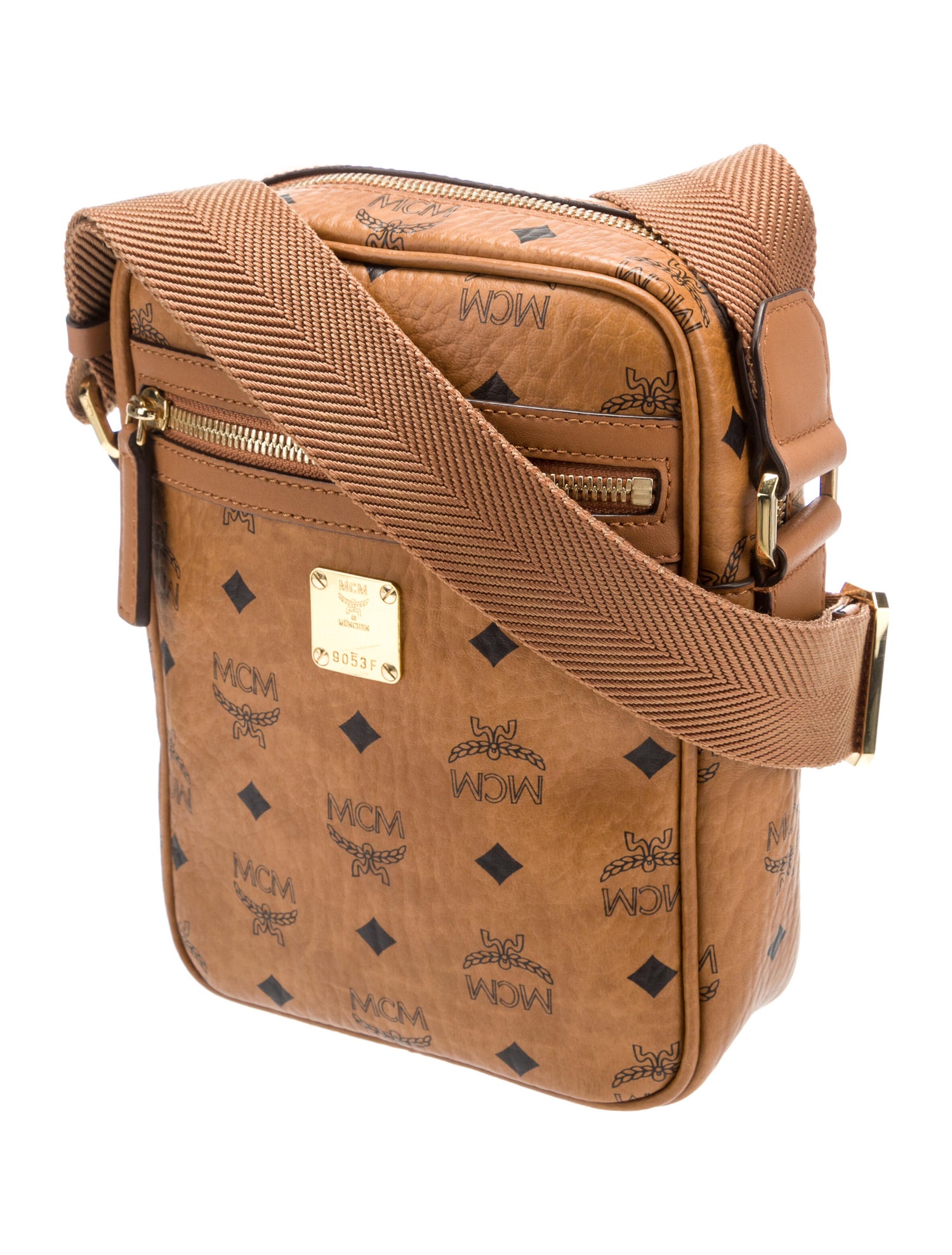 MCM Visetos Crossbody - Brown Crossbody Bags, Handbags - W3050638 | The ...
