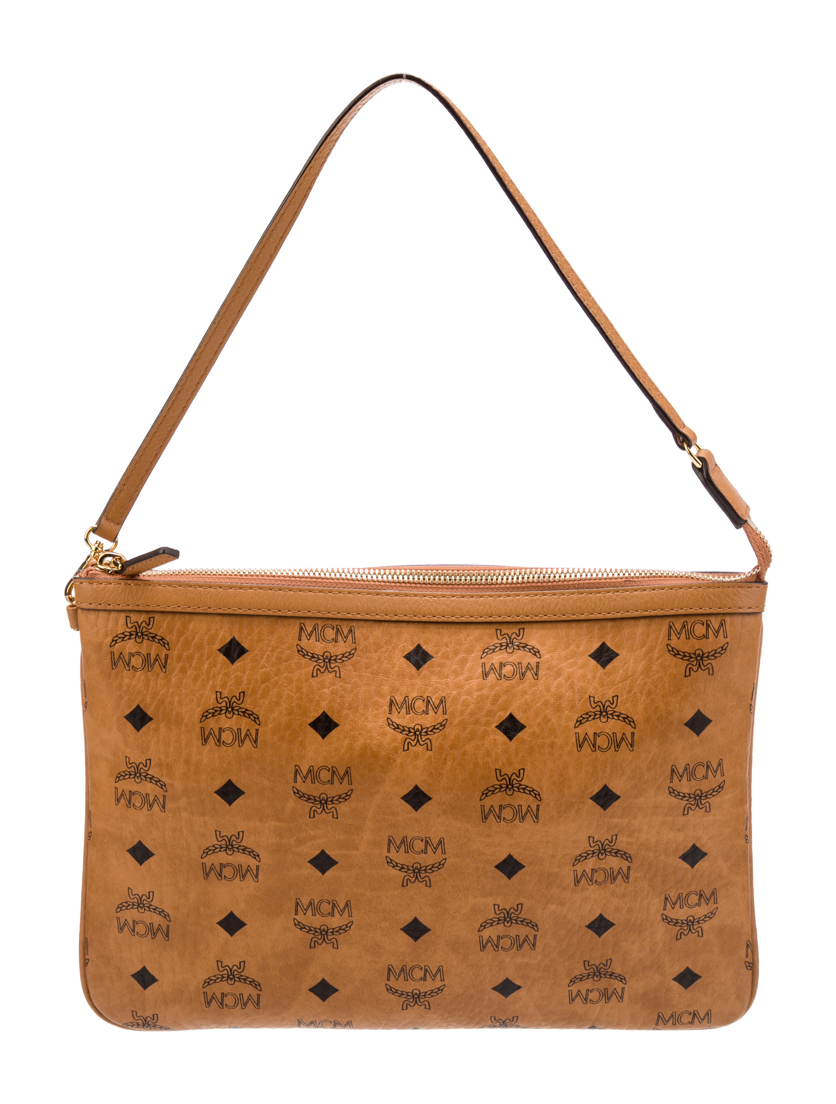 MCM Visetos Clutch - Brown Clutches, Handbags - W3051553 | The RealReal