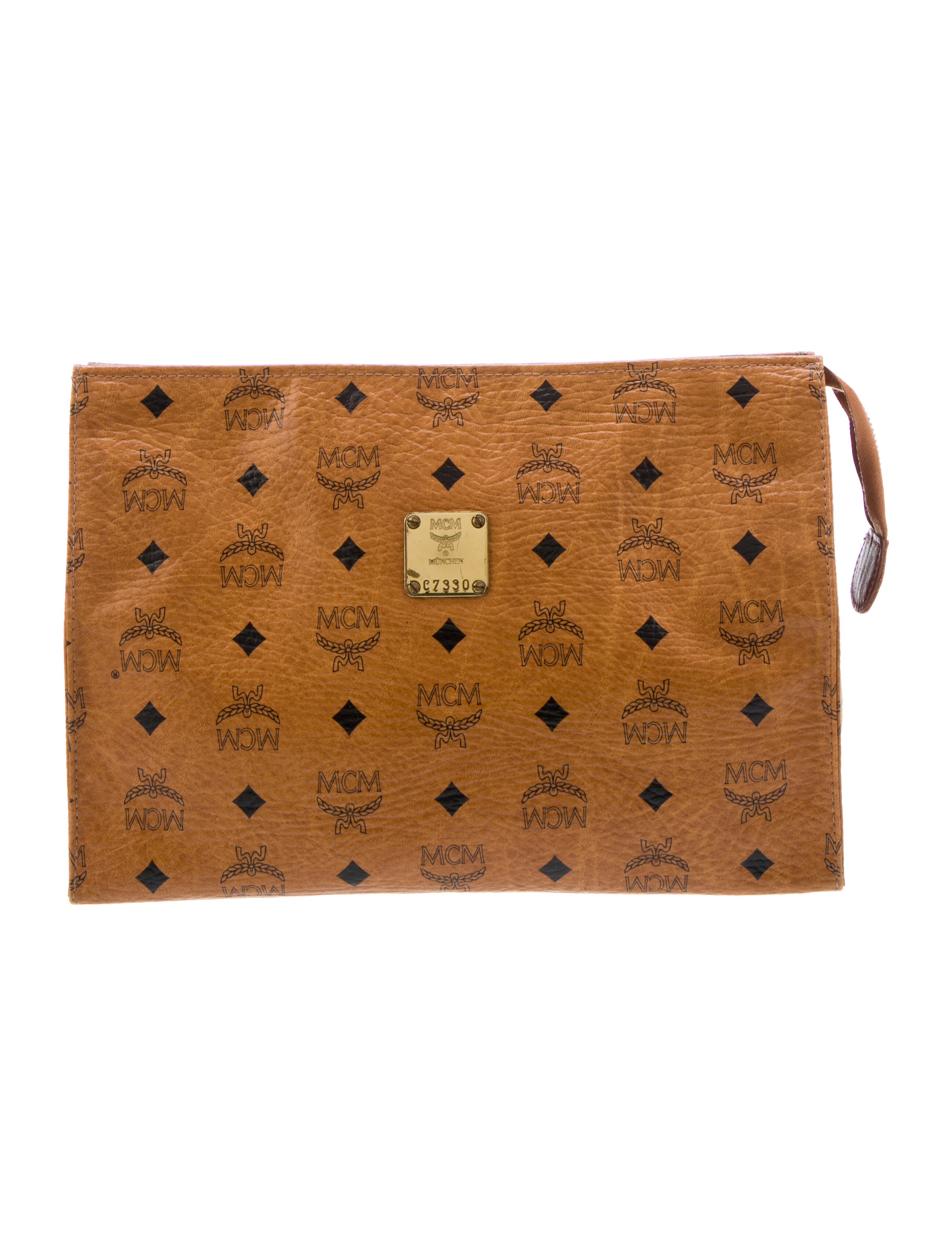 MCM Visetos Clutch - Brown Clutches, Handbags - W3051908 | The RealReal