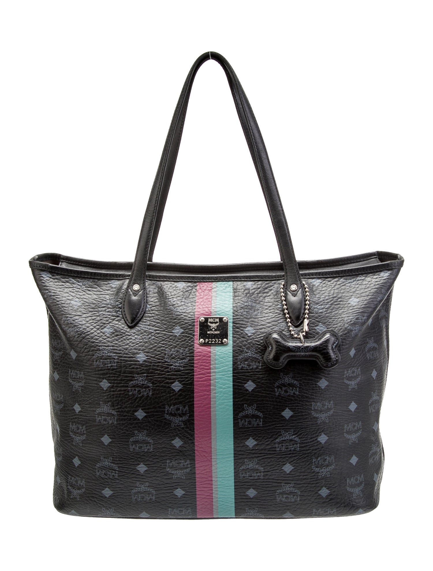MCM Leather Visetos Tote Bag - Black Totes, Handbags - W3052479 | The ...