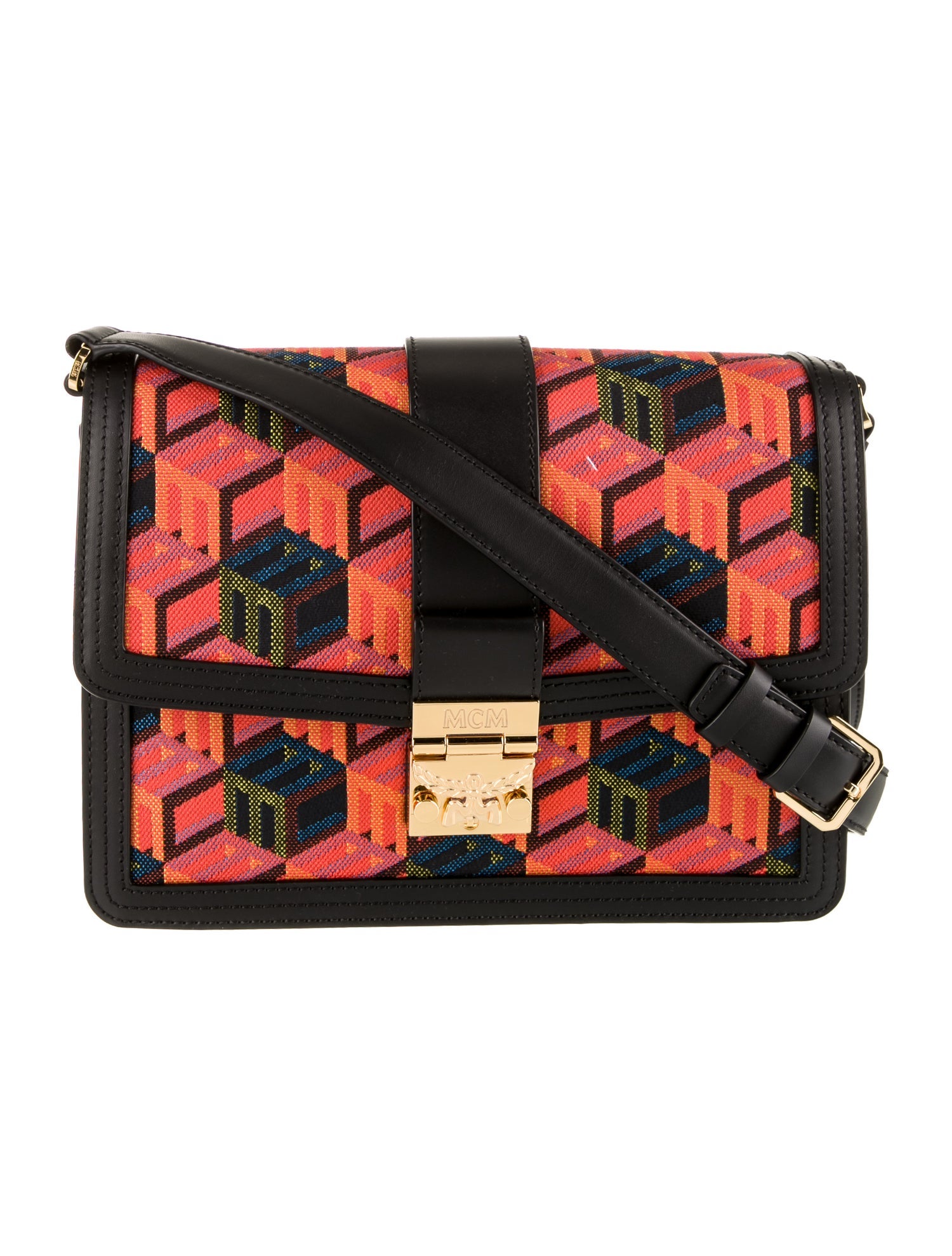 MCM Cubic Monogram Tracy - Orange Crossbody Bags, Handbags - W3052629 ...