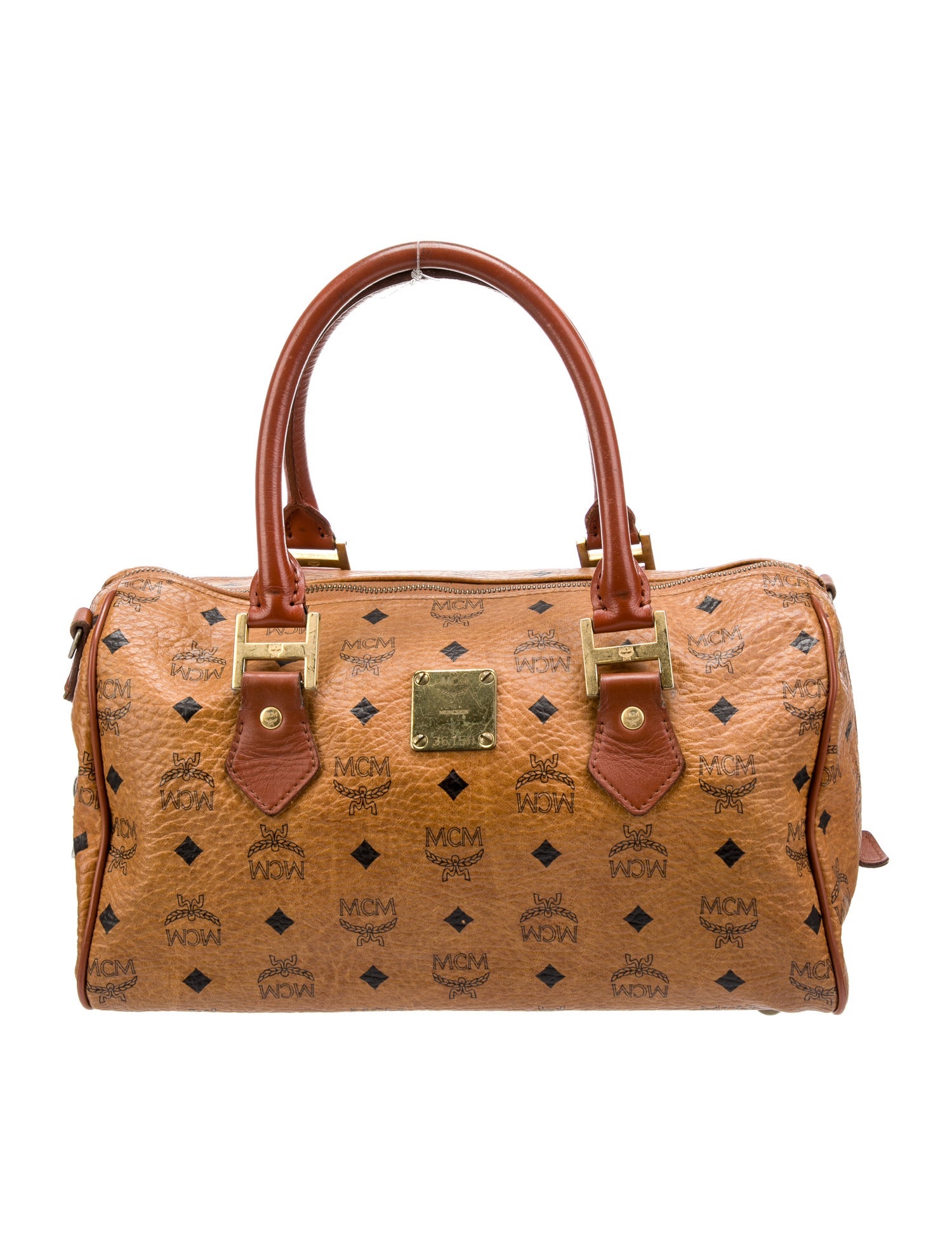 MCM Logo Printed Handle Bag - Neutrals Handle Bags, Handbags - W3052830 ...